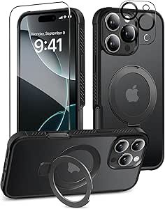 Amazon.com: BANLEA for iPhone 16 Pro Case, with Screen Protector + Camera Lens Protector, Built ...