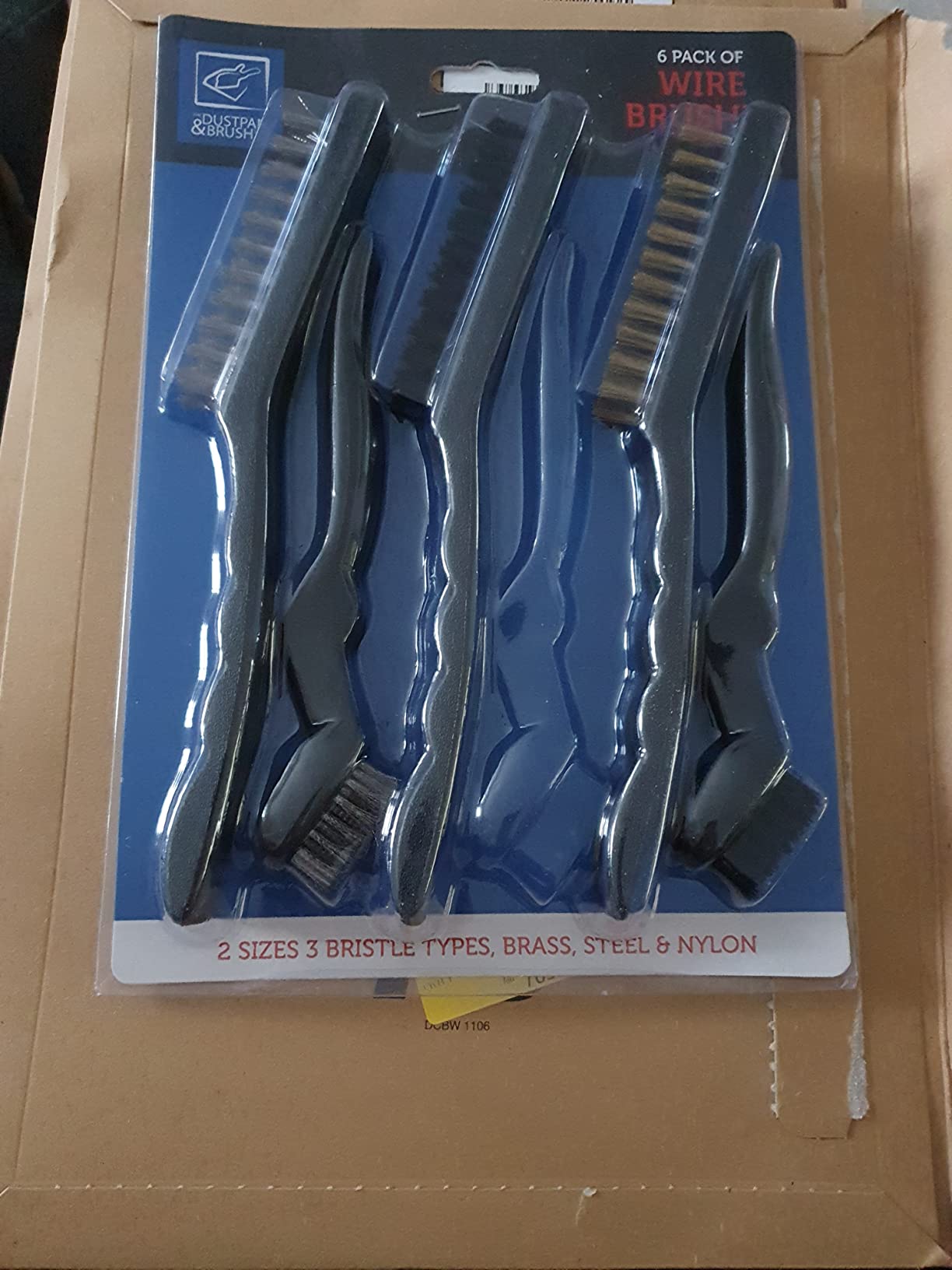 6 Pieces Small Wire Brush Set – Pair of Steel Brush, Brass Brush, and ...