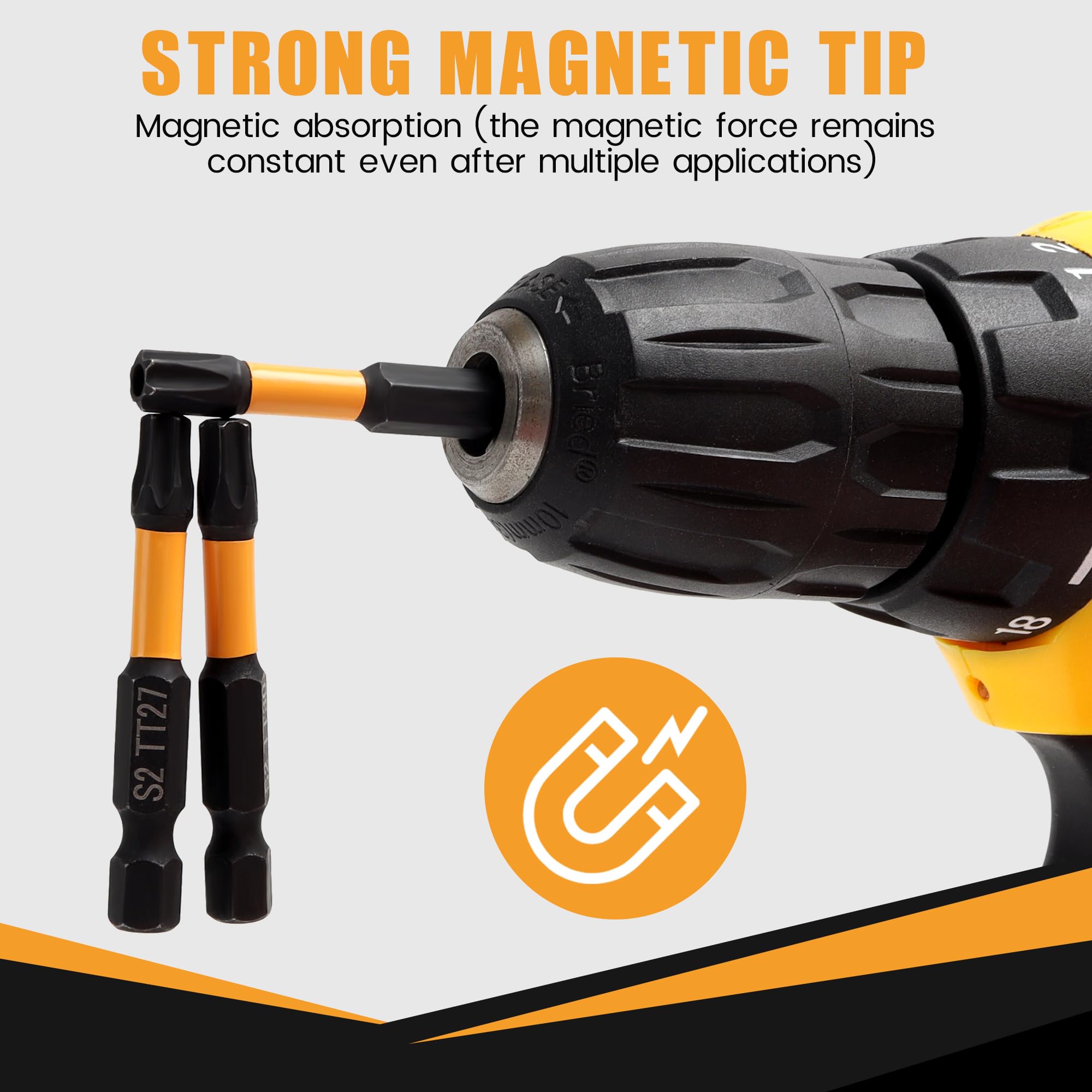 Snapklik.com : Mulwark Torx Security Bit Set, 27 Pieces (T5-TT40 ...