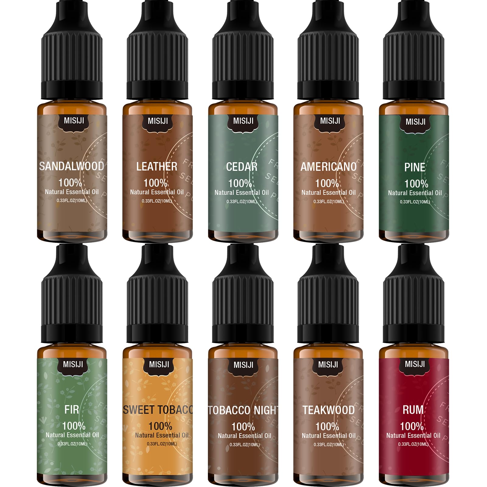 MISIJI Men Essential Oils Set for Diffuser, for Candle, for ...