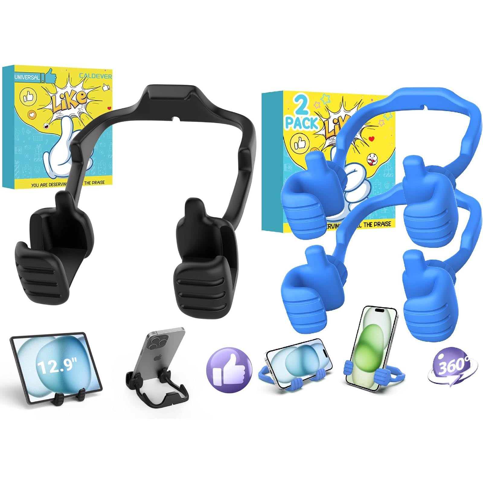Amazon.com: CALDEVER Thumbs Up Lazy Phone Stand for Ipad and Thumbs Up ...