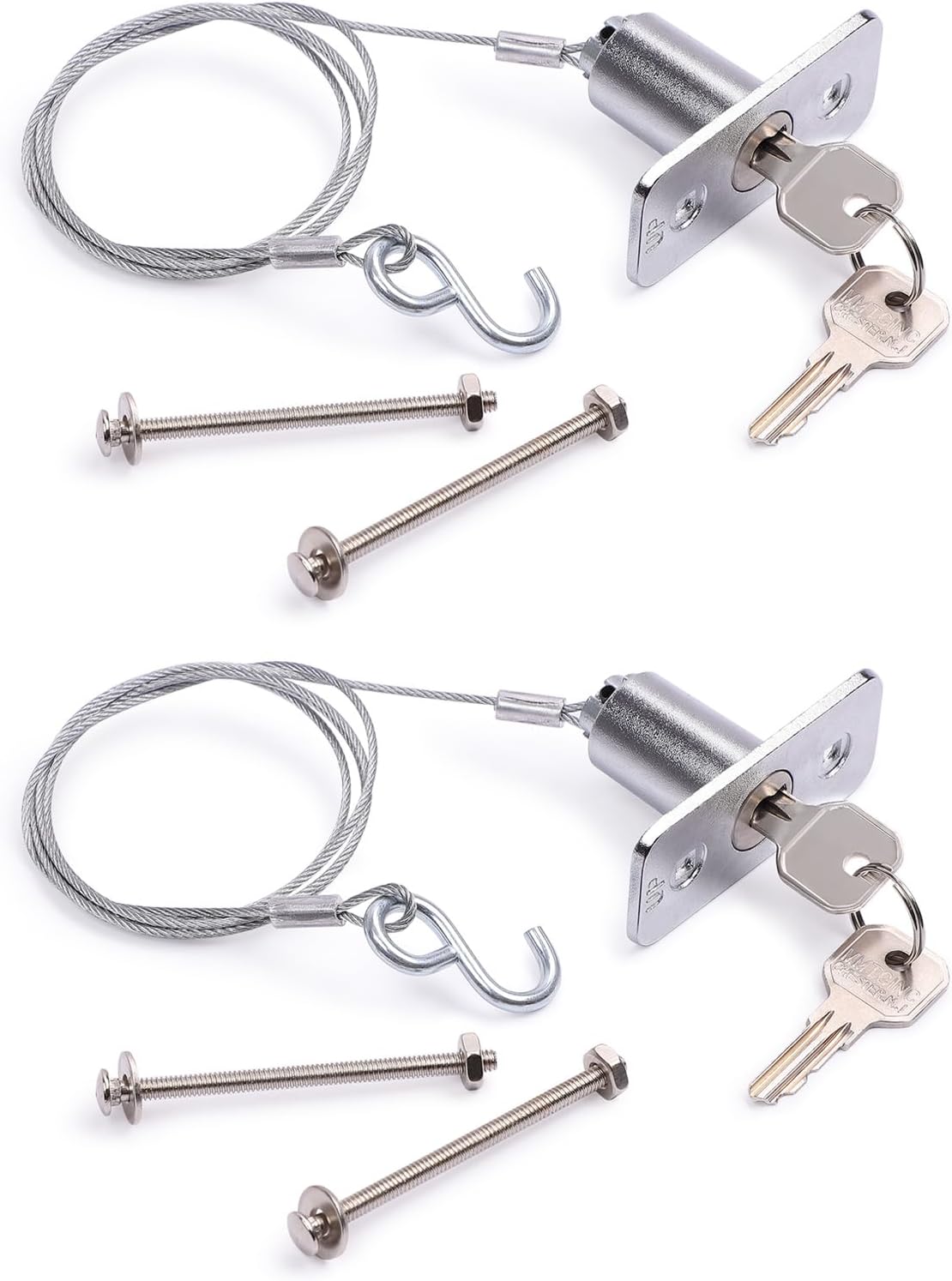 SIHAI 2 Pack Garage Door Emergency Release Lock Kit,Universal Garage Door Emergency Quick ...