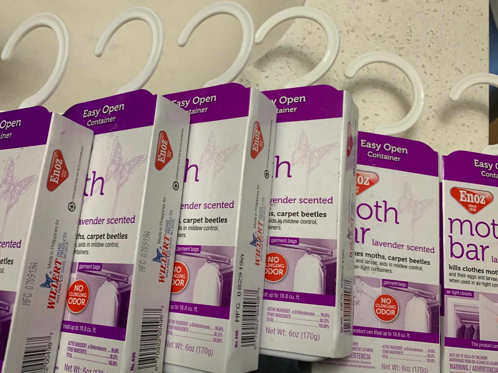 Amazon.com: 6OZ Moth Bar/Hanger - pack of 3 : Home & Kitchen