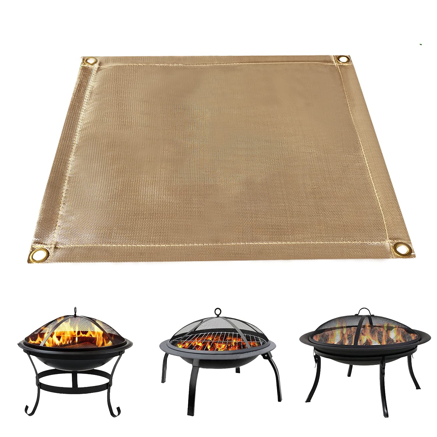 Fire Pit Mat | Fire Proof Mat |Charcoal BBQ Mat | Grill Mat | Fireproof ...