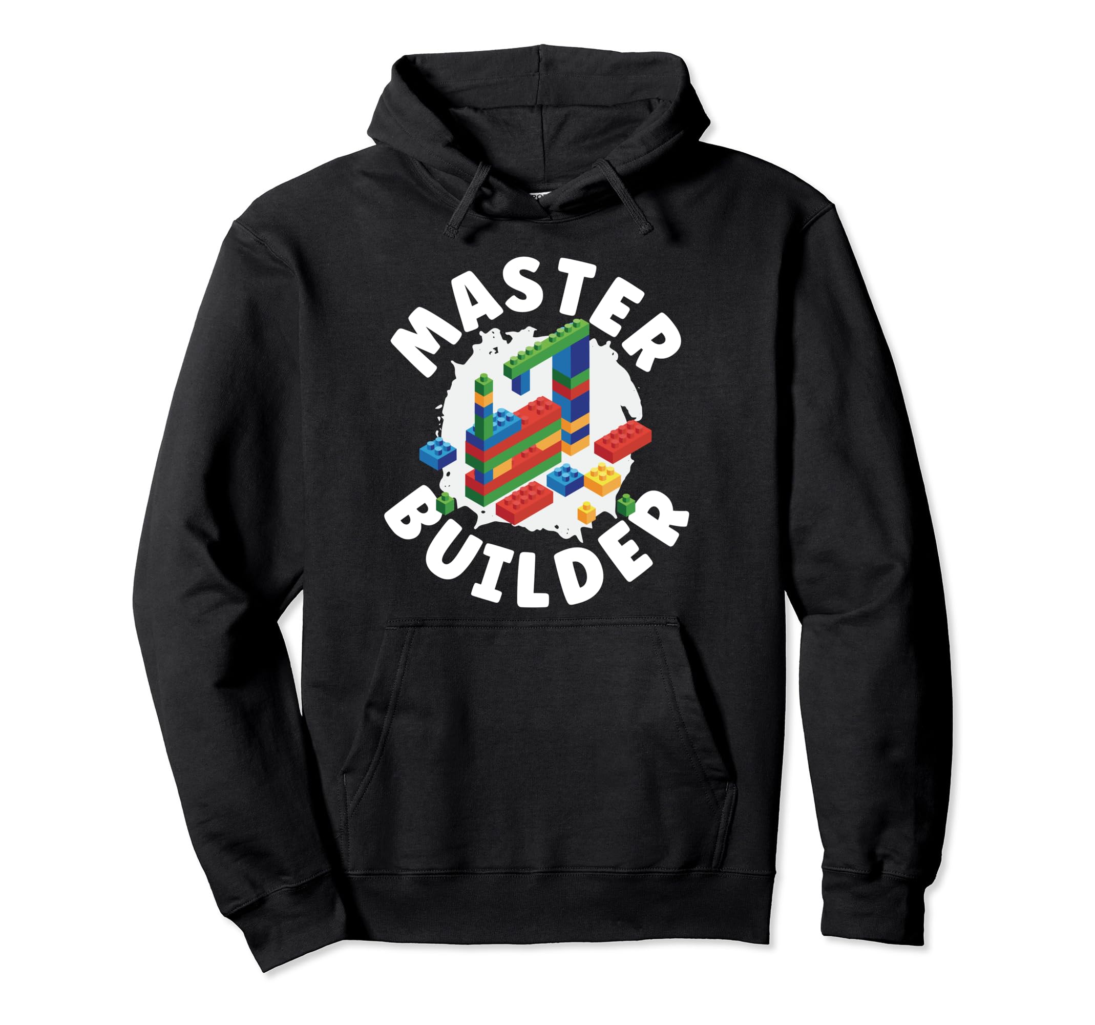 Amazon.com: Master Builder Bricks Blocks Play Toys Pullover Hoodie ...