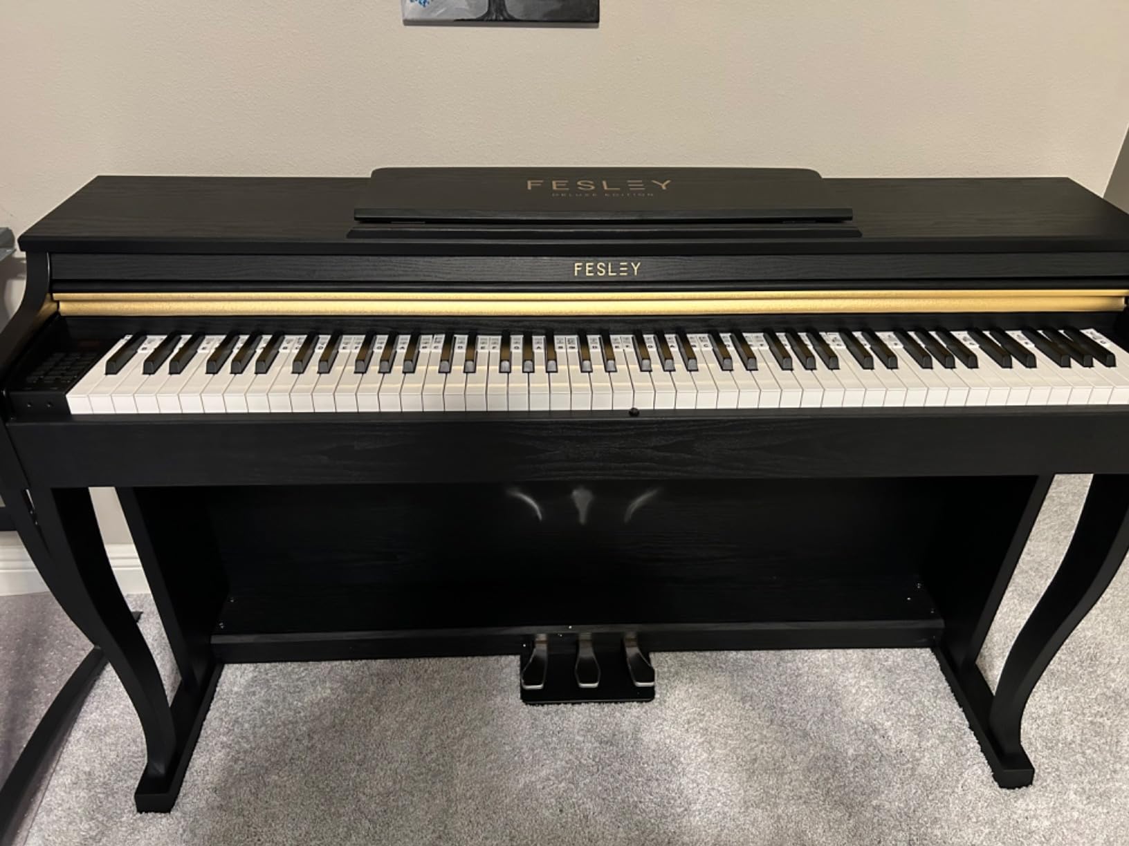 $30/mo - Finance Fesley 88 Key Keyboard Piano with Semi-Weighted Keys ...
