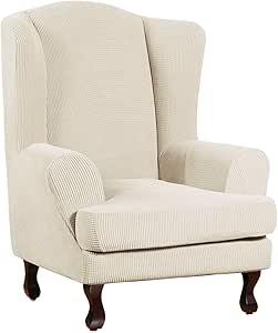 Amazon.com: Turquoize Wingback Chair Covers 2 Piece Wing Chair ...