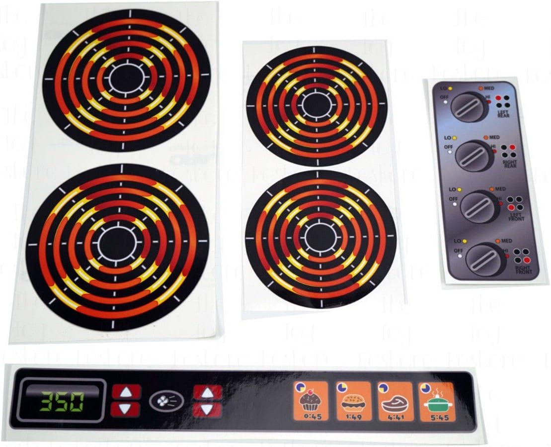 Amazon.com: Toy Restore Decals Stickers DIY Kids Play Kitchen 4 Burners ...
