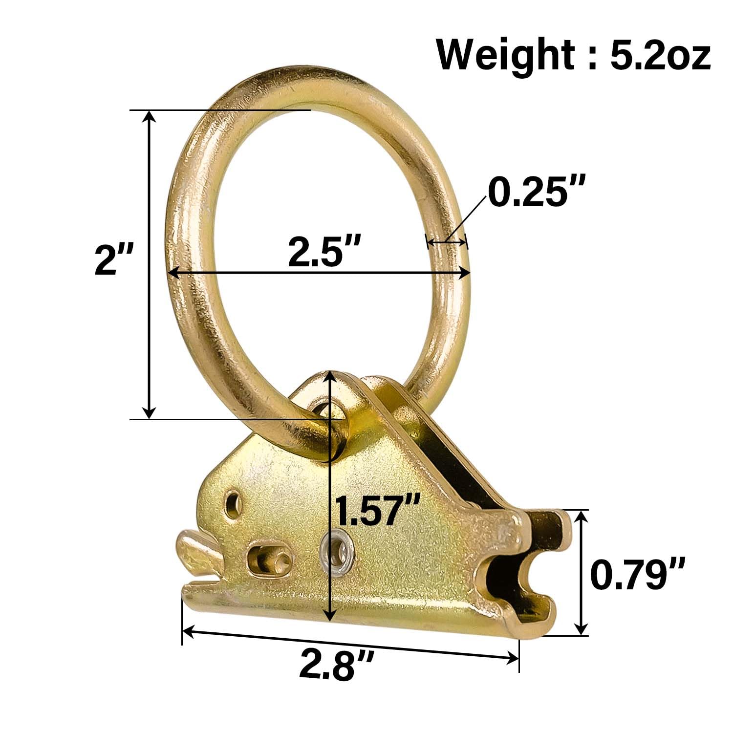 Snapklik.com : E Track O Rings Tie Down Anchors 10Pack Ratchet Straps ...