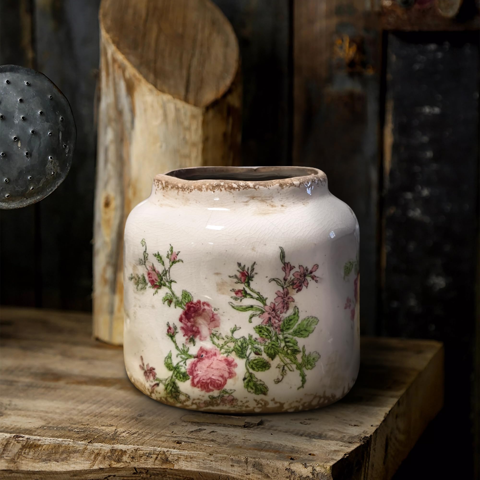 Amazon.com : CNDSE Vintage Northern Europe Ceramic Flower Pot,5.9 * 6 ...