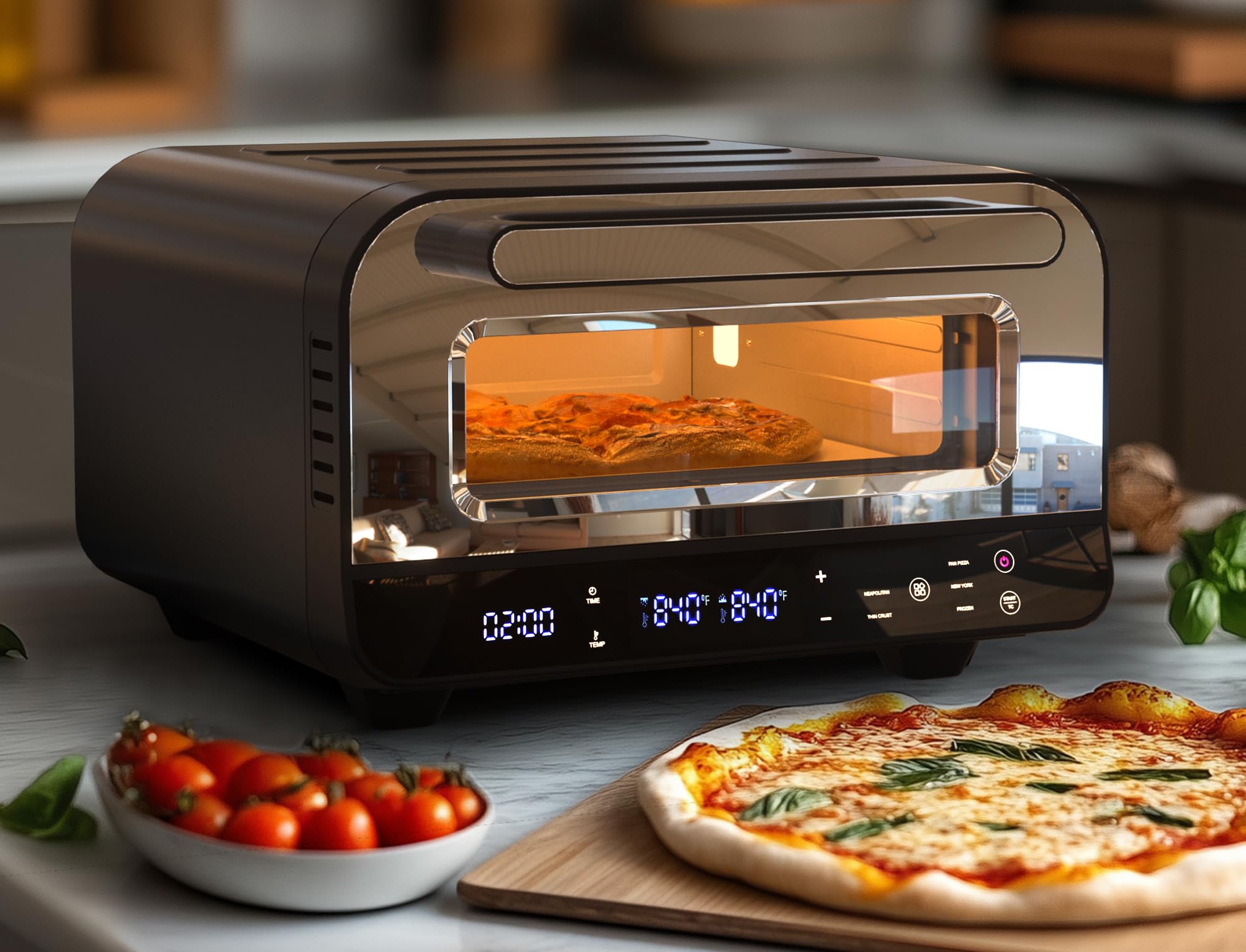 Amazon.com: Cobuy Electric Pizza Oven with 840℉ Make Pizza in Minutes ...