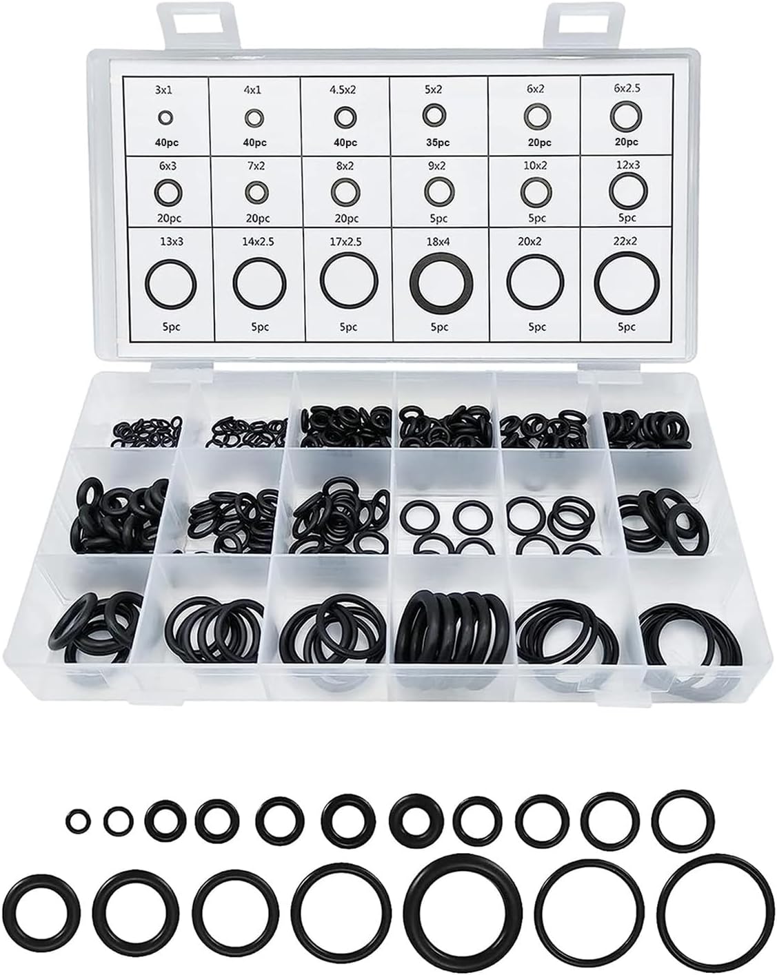 300 PCS O Ring Assortment Kit Set, 18 Sizes High Philippines | Ubuy