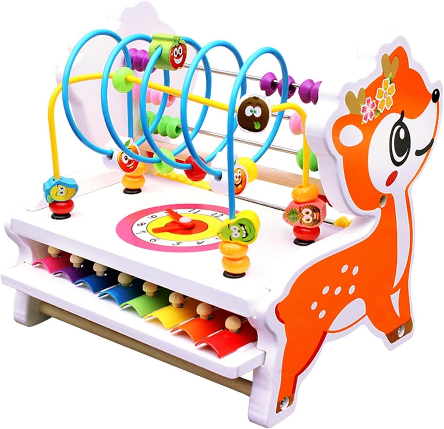 Amazon | Sironoa モンテッソーリ 玩具 ルーピング ビーズコースター 知育玩具 木のおもちゃ 2歳 3歳 4歳 女の子 男の子 誕生日 プレゼント お祝い 多機能 木製 ...