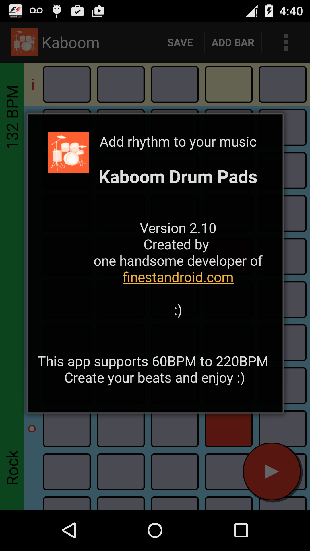 Kaboom drum pads - App on the Amazon Appstore