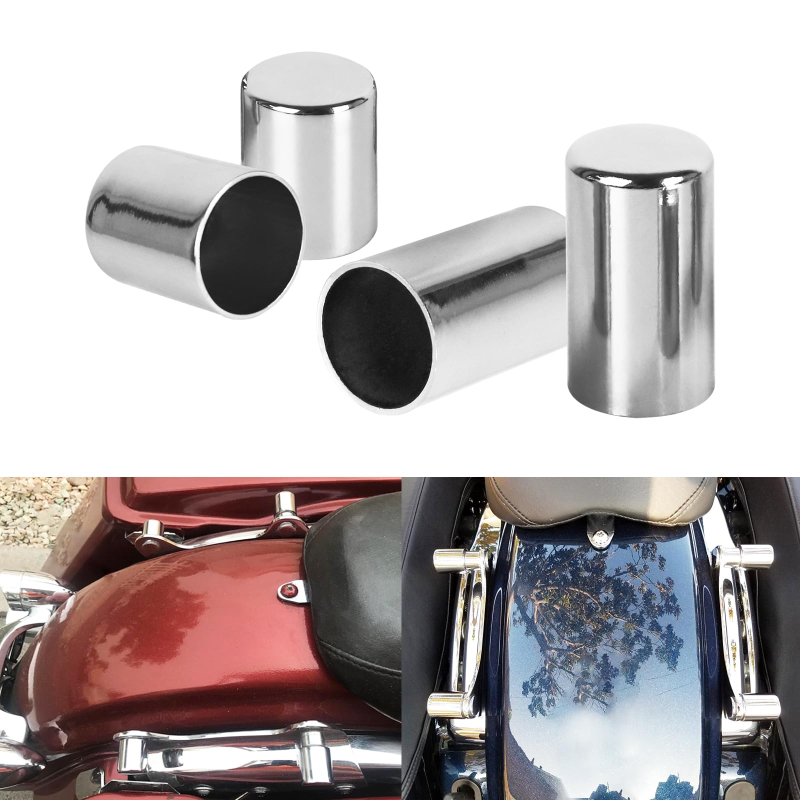 Amazon.com: DSISIMO 4 PCS Chrome 4 Point Docking Hardware Covers Magnet ...