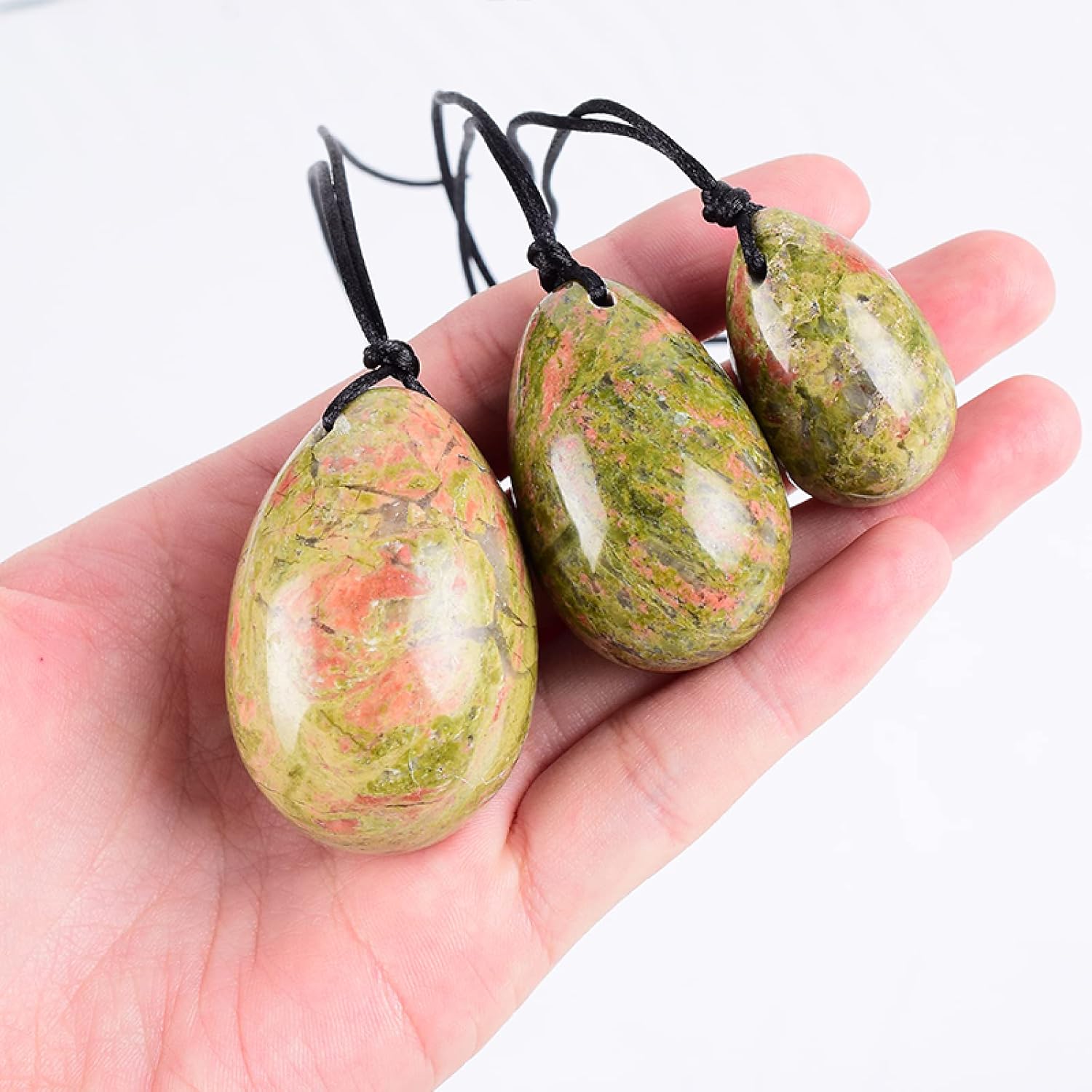 Amazon.com: Yoni Egg Wand Gift Box Set Natural Unakite Crystal Drill ...