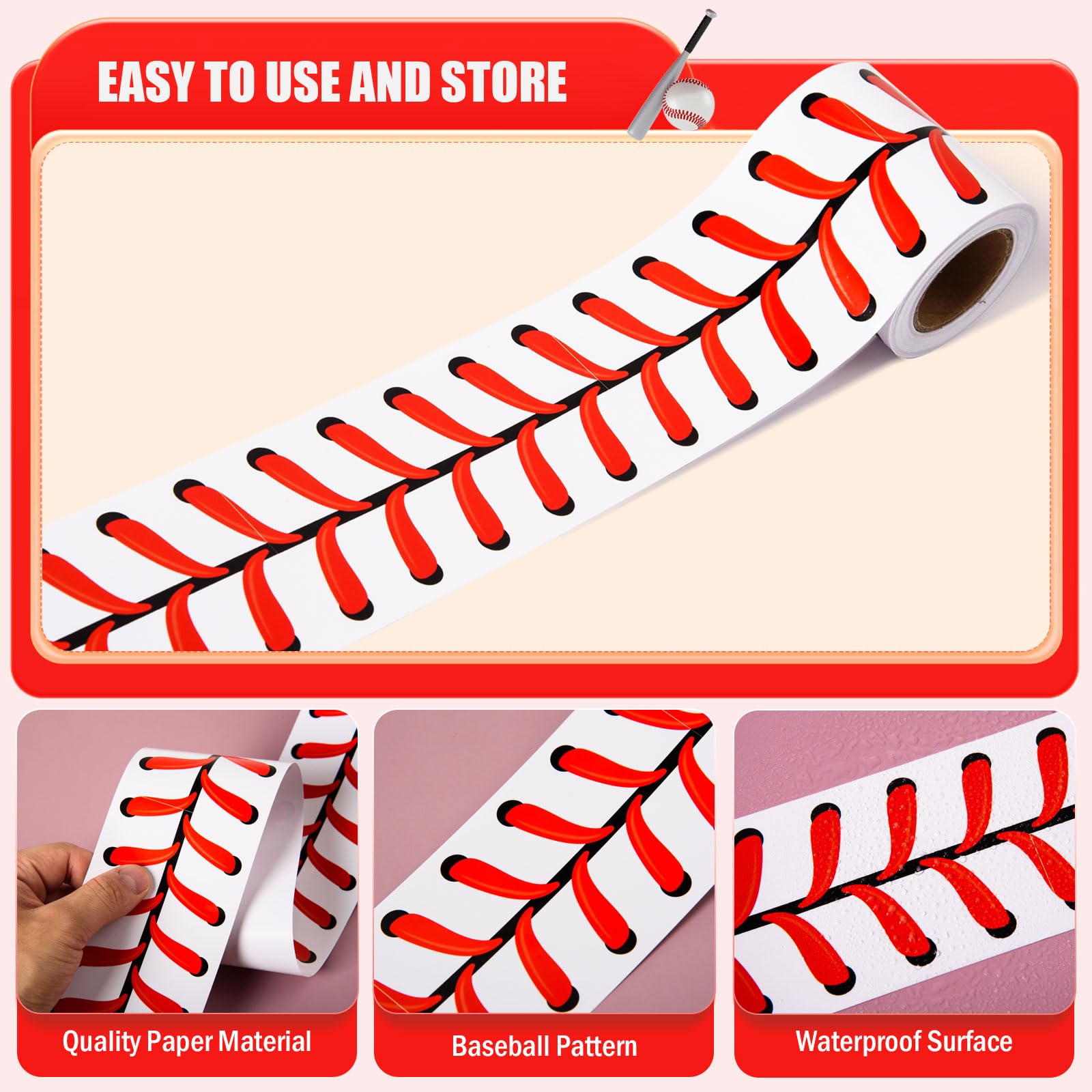 Snapklik.com : AWIZOM 99 Feet Baseball Bulletin Board Border Baseball ...