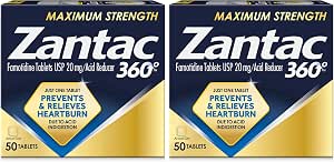 Amazon.com: Zantac 360 Maximum Strength Heartburn Prevention and Relief ...