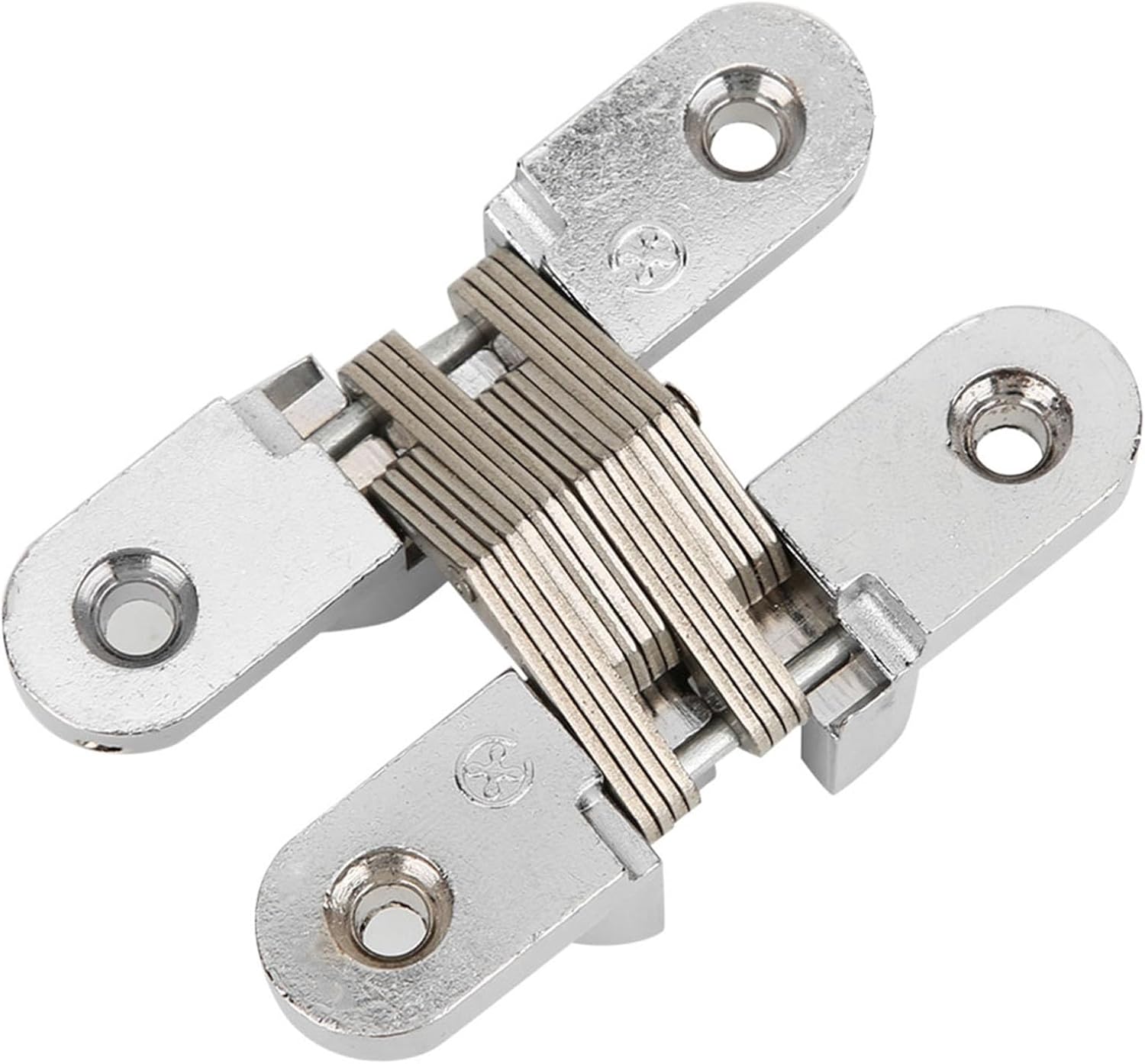 Amazon.com: Door Hinge, 180 Degree Zinc Alloy Hidden Hinges Invisible ...