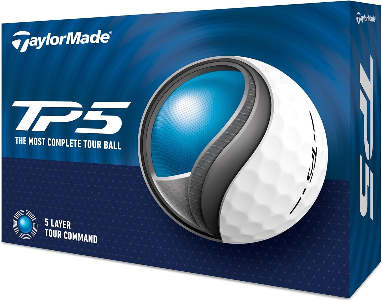 Taylormade TMJ24 TP5 JPN 12 Pack Teepee Five Golf Balls 2024 White : Amazon.com.au: Sports ...