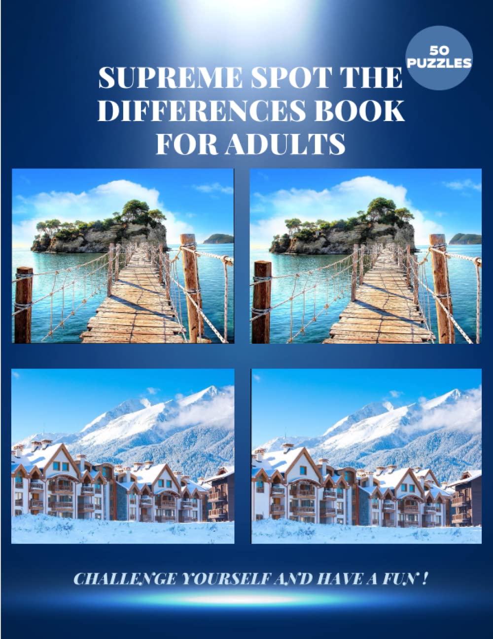SUPREME SPOT THE DIFFERENCES BOOK FOR ADULTS: SPOT THE DIFFERENCE BOOK ...