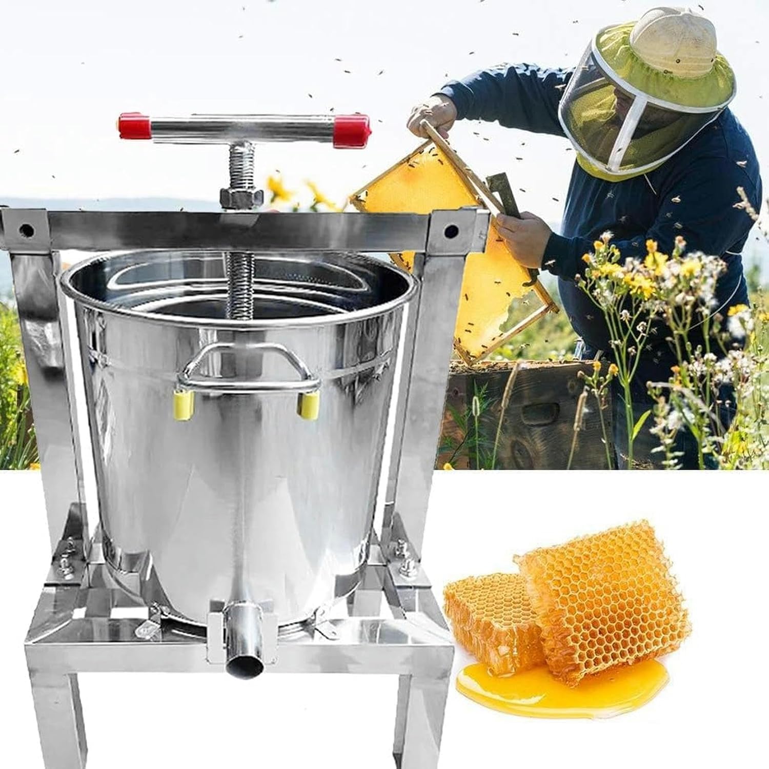 Amazon.com: XFYGQTOM Beeswax Extraction Machine, Beeswax Press Machine ...
