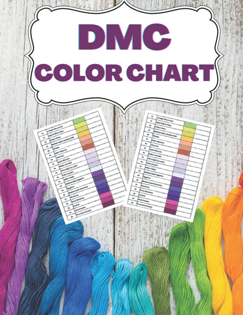 Buy DMC Color Chart Full Threads Color Chart DMC Named And Numbered