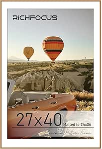 Amazon.com - RICHFOCUS 27x40 inch Poster Frame Black|27 x 40 Large ...
