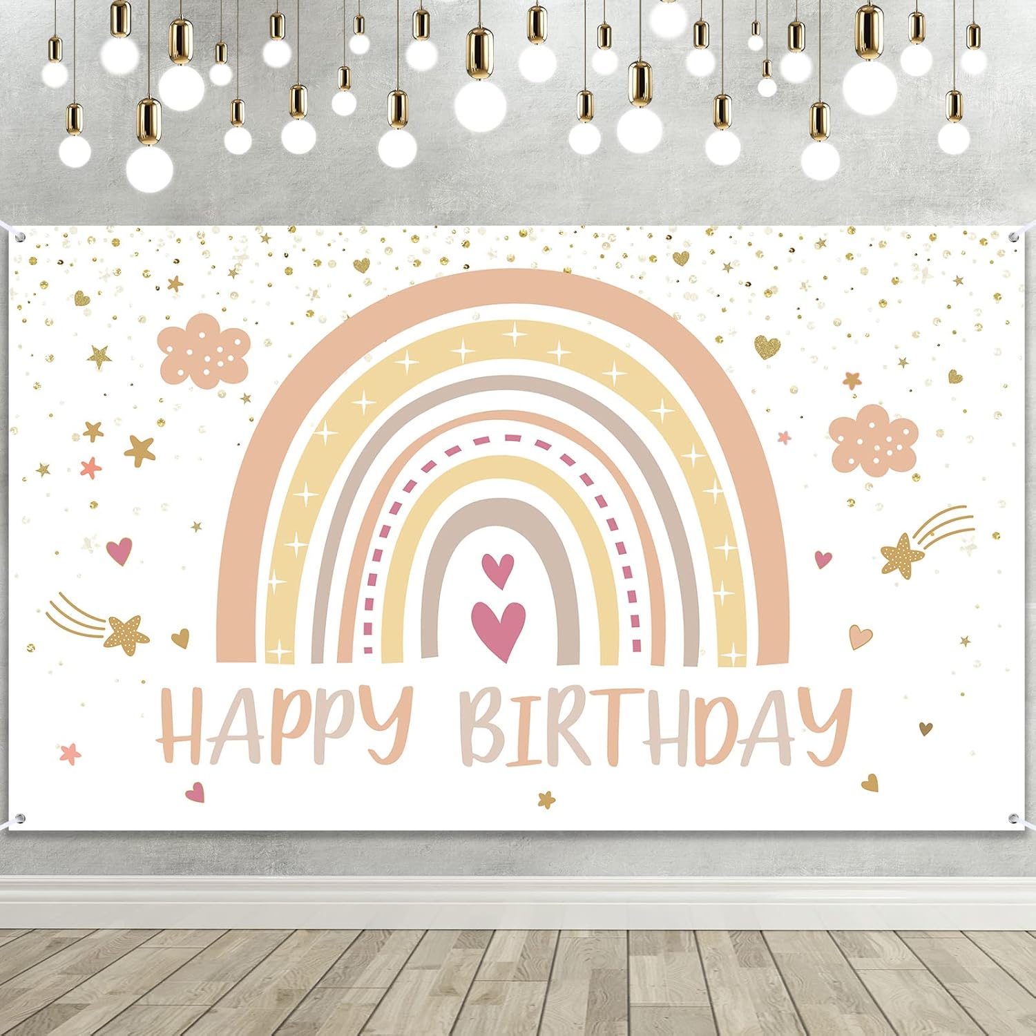 Amazon.com : Hestya Rainbow Boho Party Decorations Boho Rainbow ...