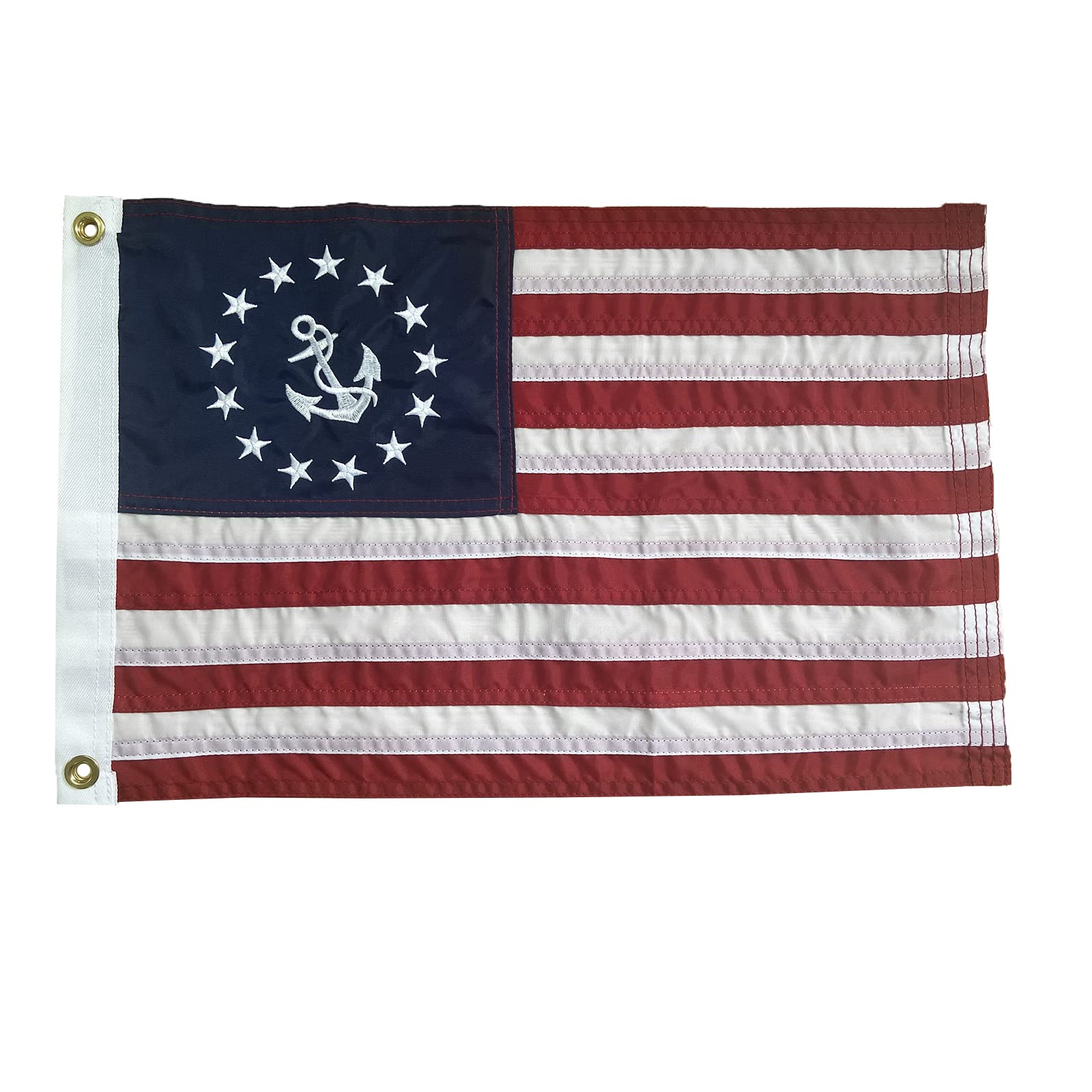 Amazon.com : Homissor US Yacht Ensign Boat Flag 12x18 Inch Nautical ...