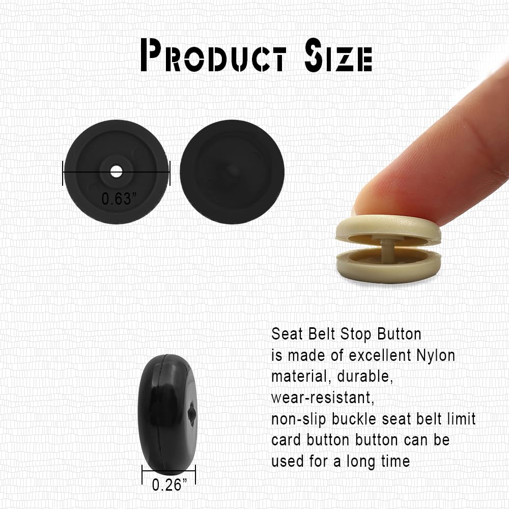 Snapklik.com : 8 Sets Universal Fit Seatbelt Stopper Kit, Seat Belt ...