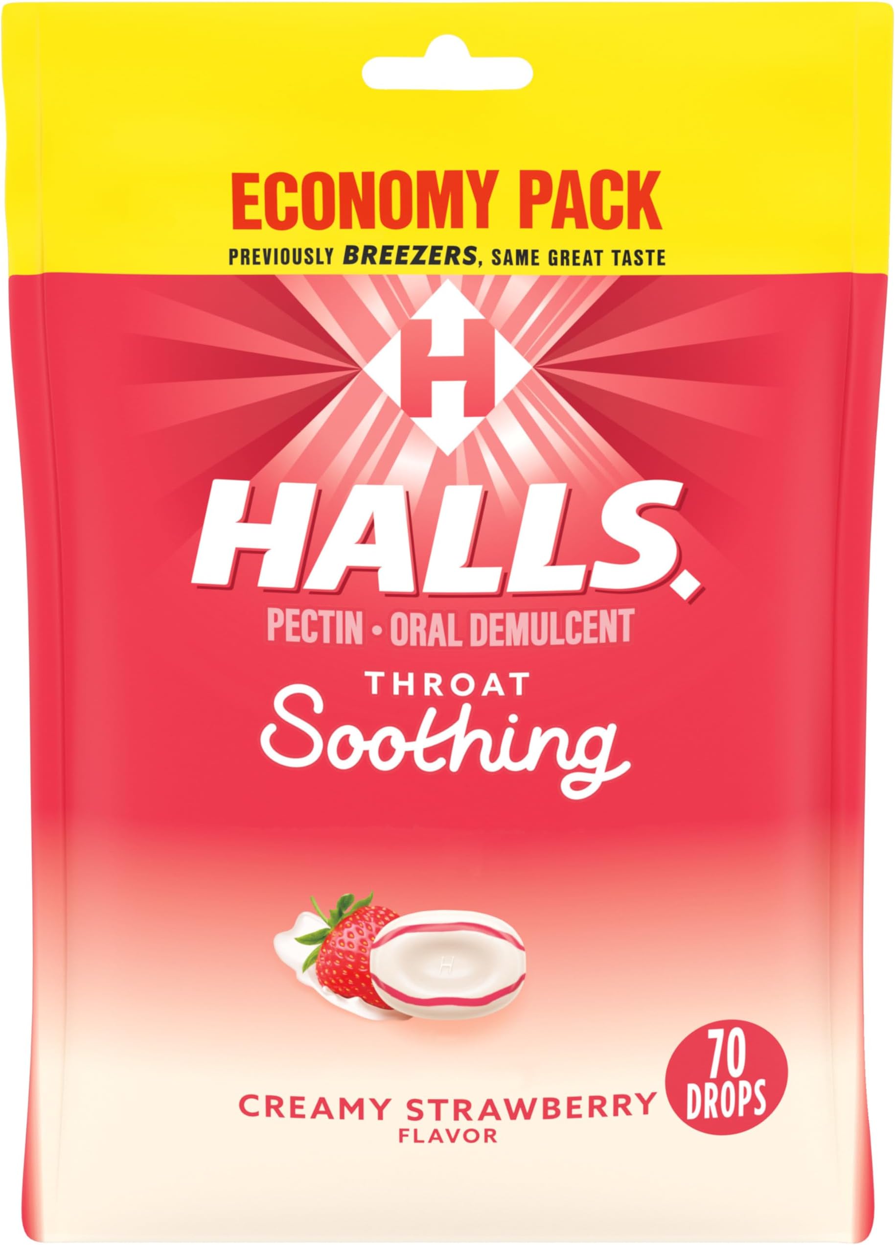 Amazon.com: HALLS Relief Cherry Cough Drops, Economy Pack, 80 Drops ...