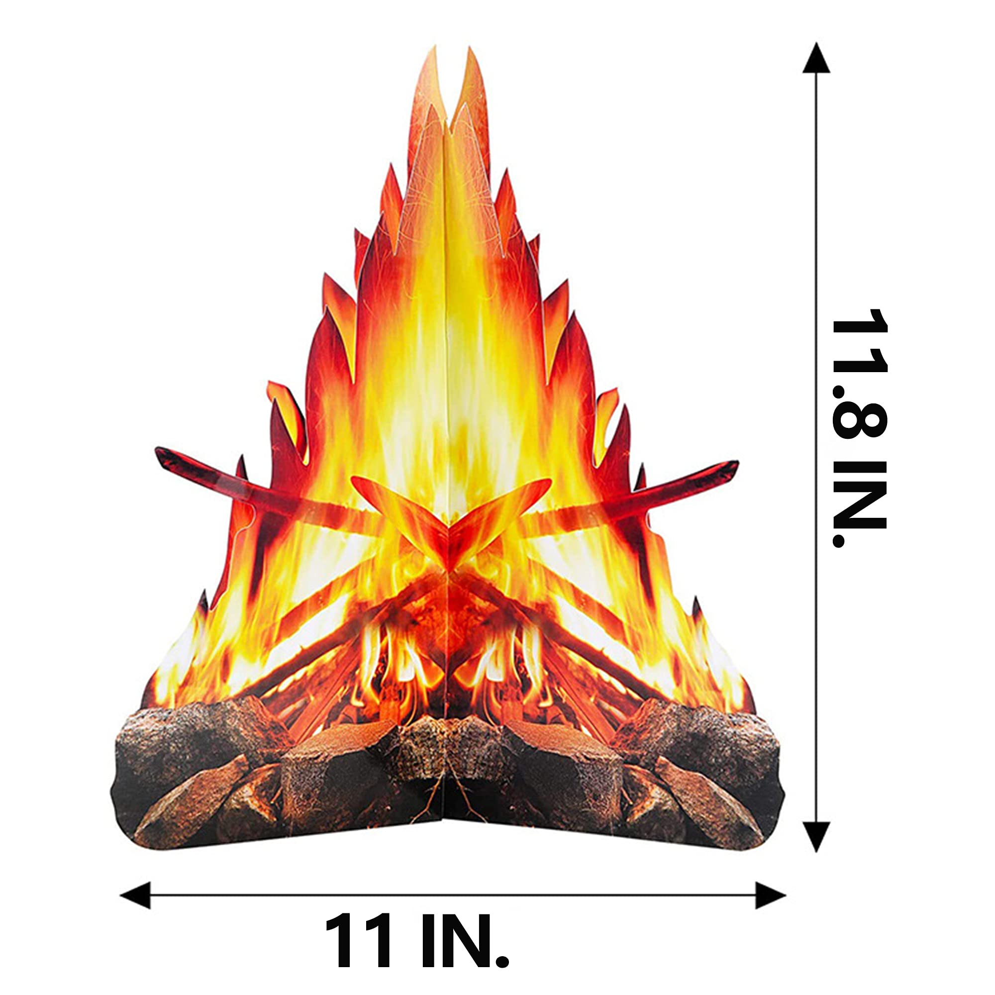 Snapklik.com : MYUBWTF 2 Sets Fire Fake Flame Paper, 12 Inch 3D Tall ...