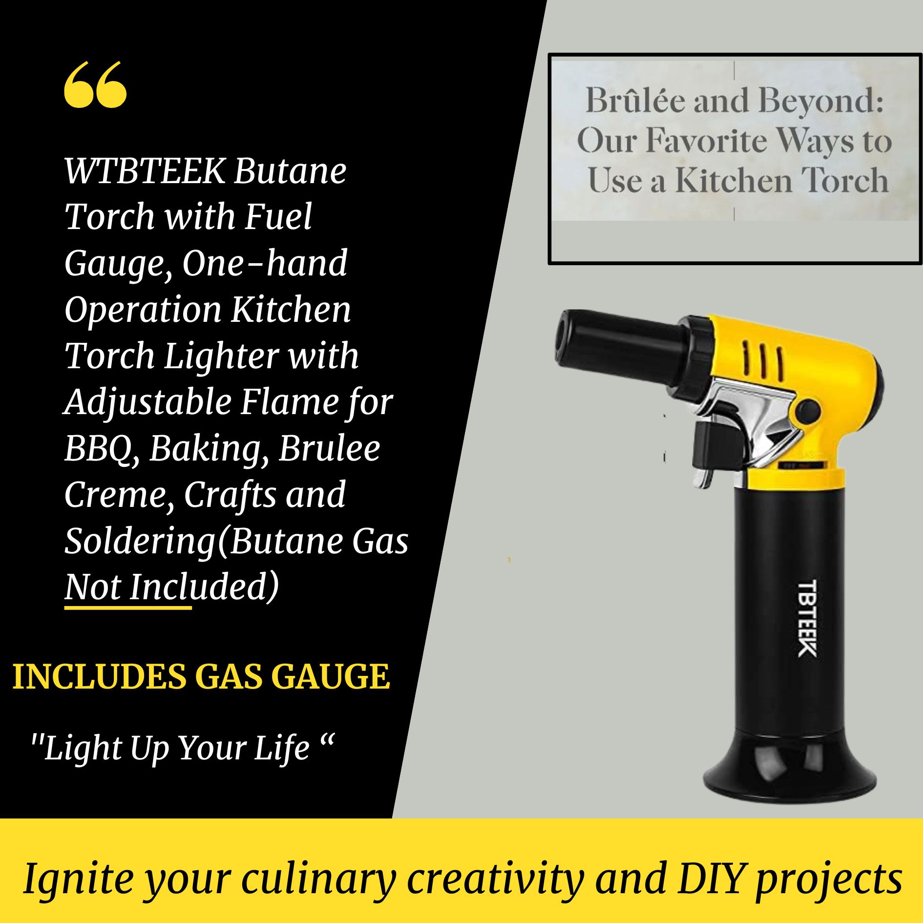 Watch Ignite Your Culinary Creativity & DIY Projects Butane Torch on ...