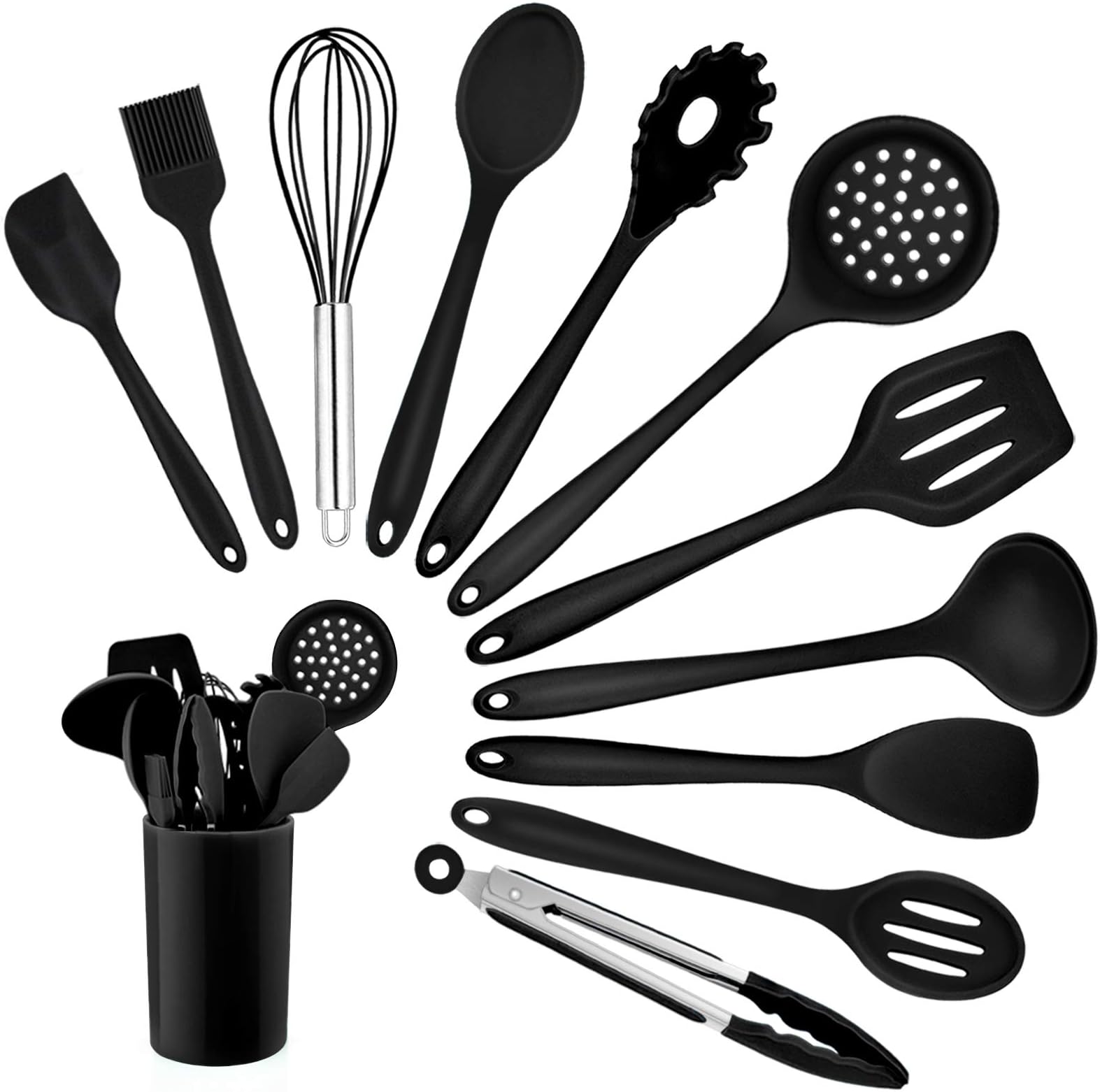 Herogo Kitchen Utensils Set, 22-Piece Silicone Cooking Utensils with ...