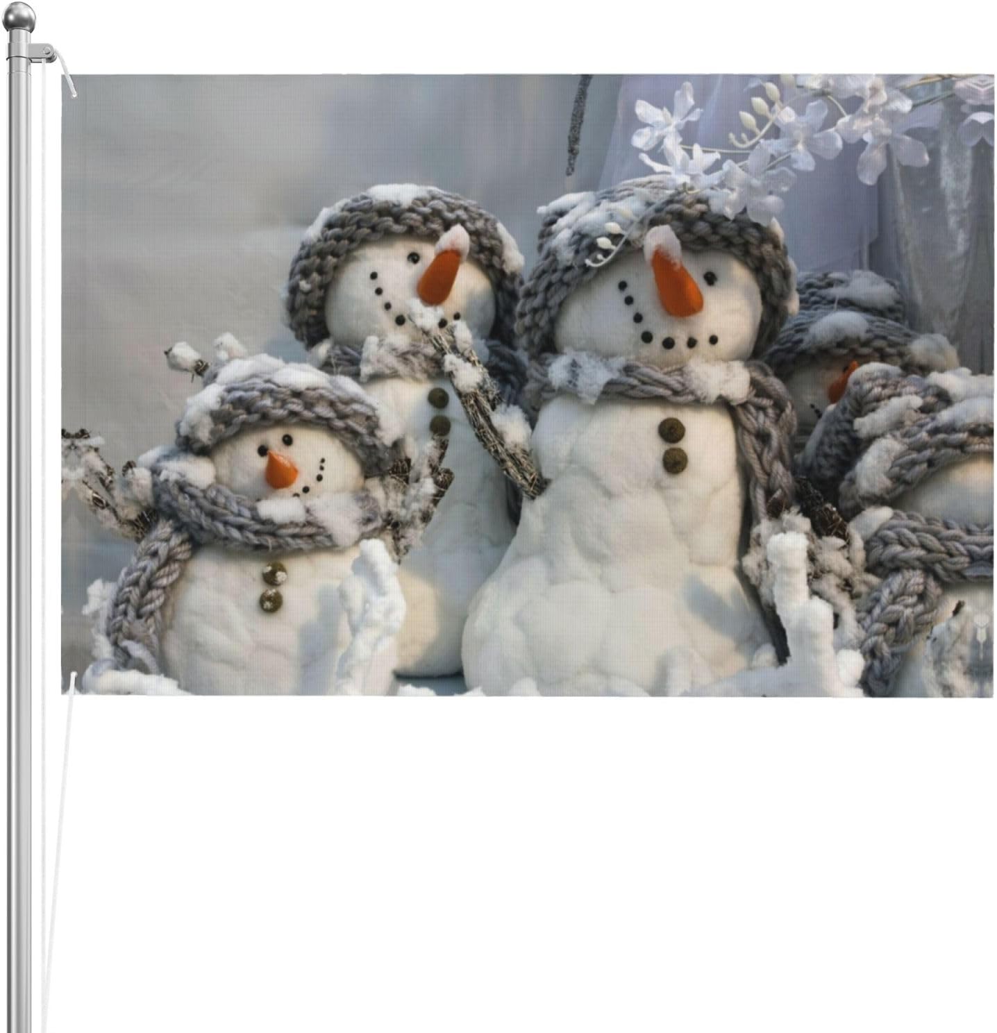 Amazon.com : Four Lovely Snowman Flag 4 X 6 Ft Flag Funny Outdoor ...