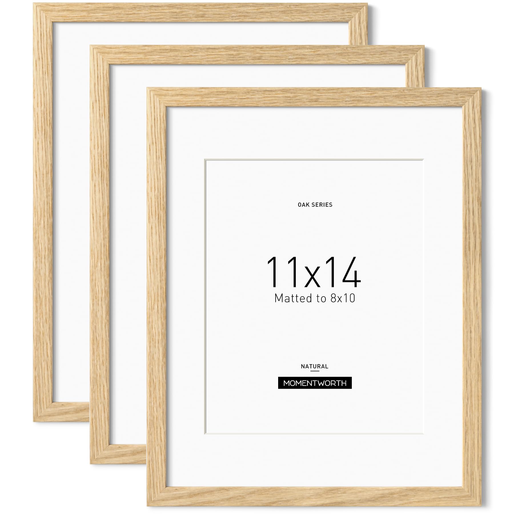 Amazon.com - Momentworth 11x14 Picture Frame with Mat for 8x10 set of 3 ...