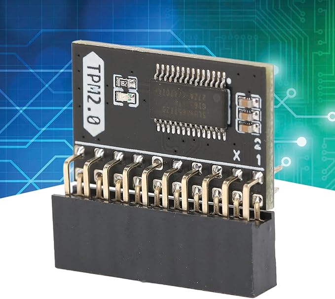 Amazon.com: TPM 2.0 Encryption Security Module, 20Pin 2x10P TPM 2.0 Chip, 2.54mm Pitch TPM ...