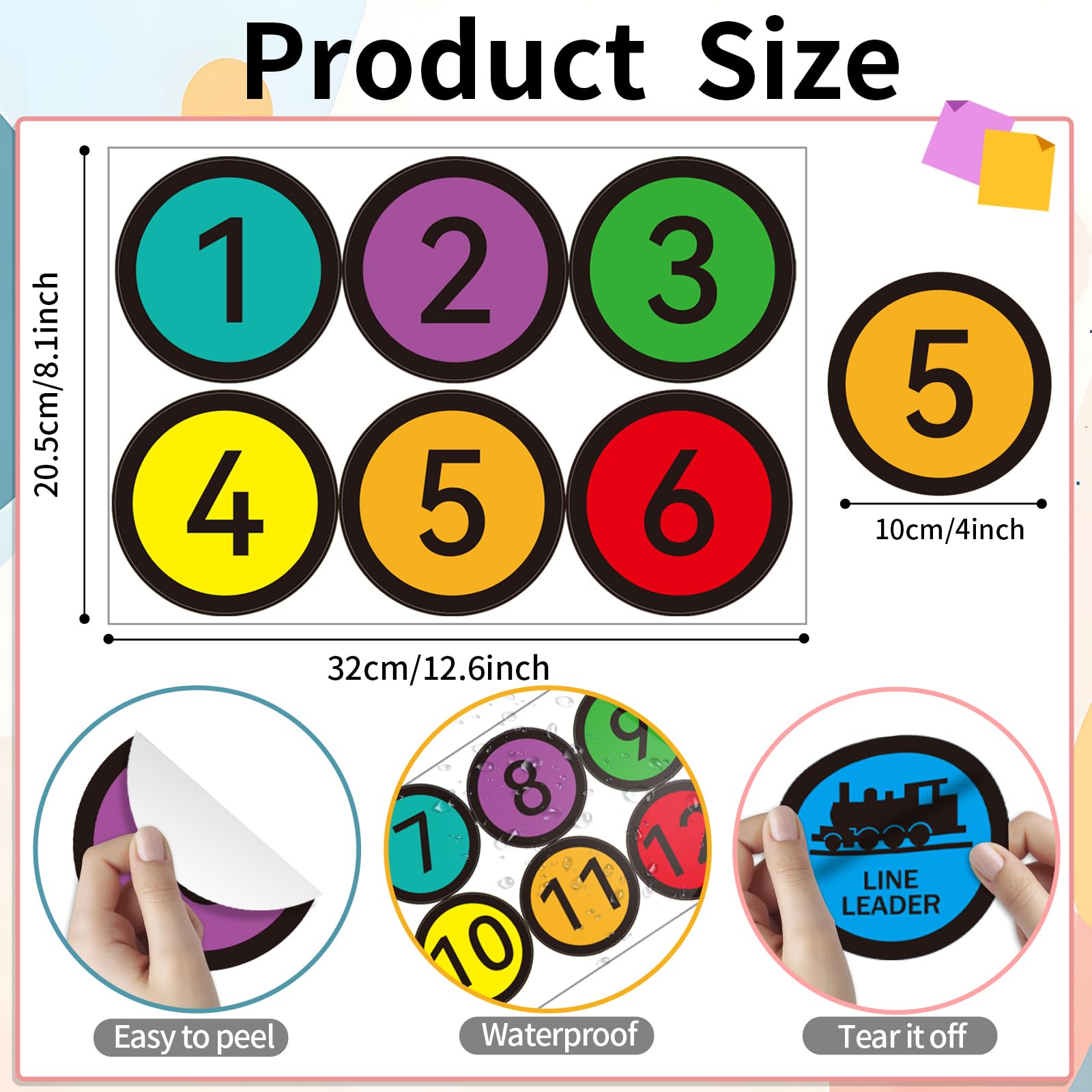Floor Stickers For Classroom Line Waahome Line Up Spots For Classroom ...