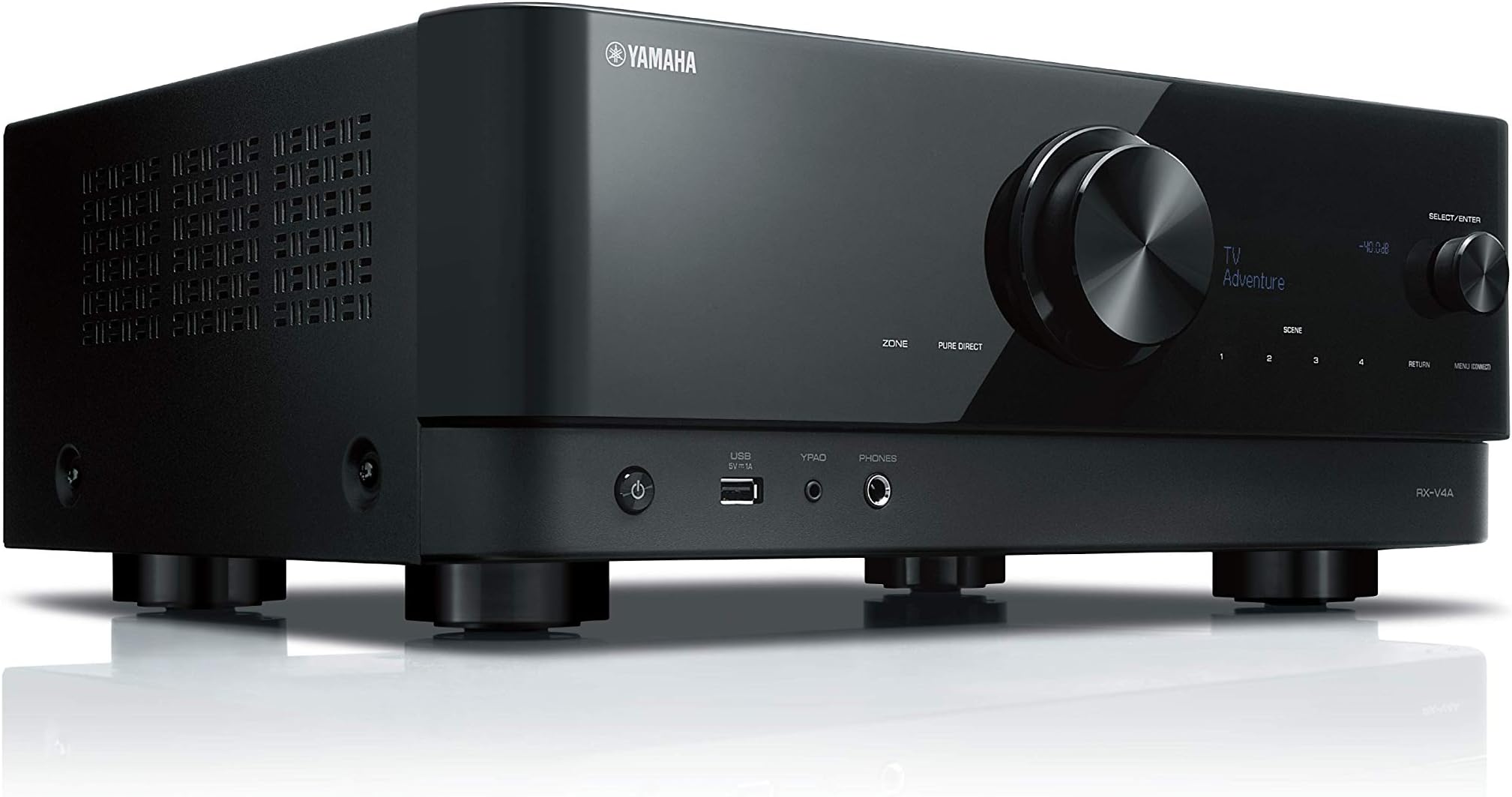 Yamaha RX-V4A 5.2-Channel AV Receiver with Wi-Fi, Bluetooth, MusicCast ...