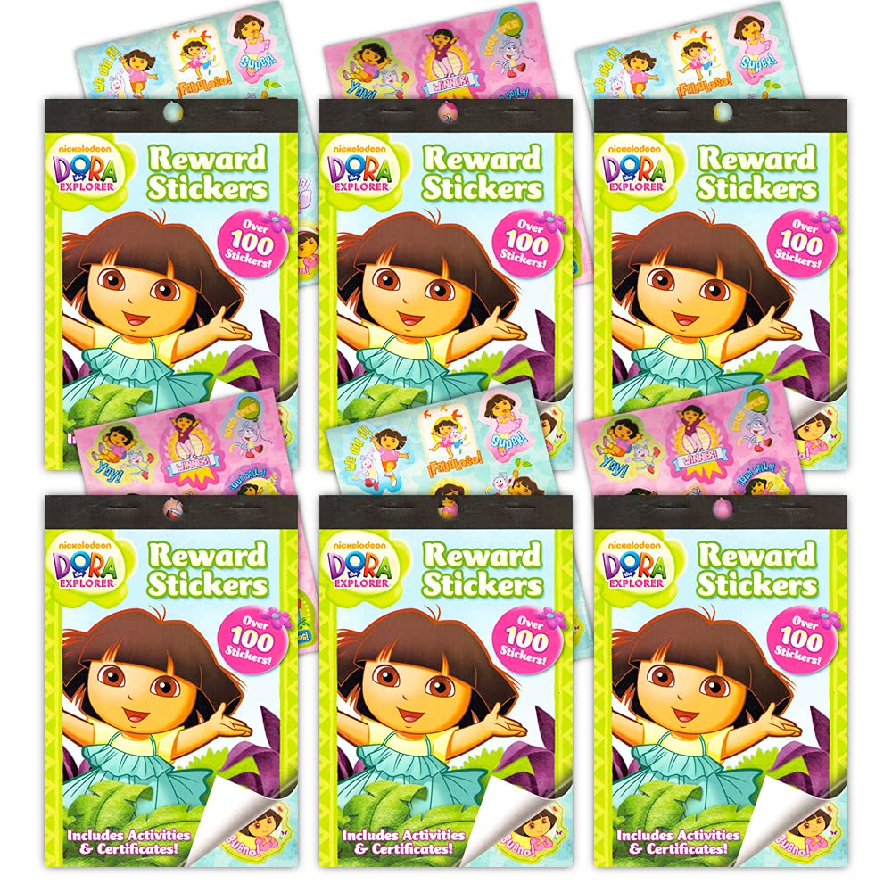 Dora the Explorer Party Favors Pack -- 6 Coloring Books and 8 Sticker ...