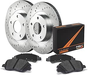 Amazon.com: Max Advanced Brakes Front Brake Kit Compatible With 1995-2001 2002 2003 2004 Toyota ...