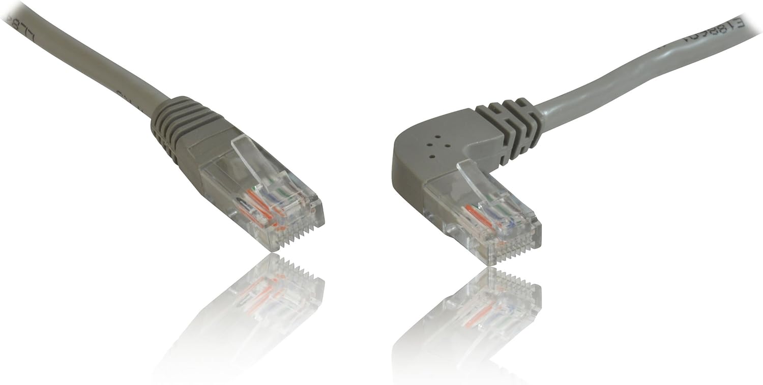 CDL Micro 90 Degree Horizontal Bend Cat5e RJ45 Ethernet Patch LAN Cable ...