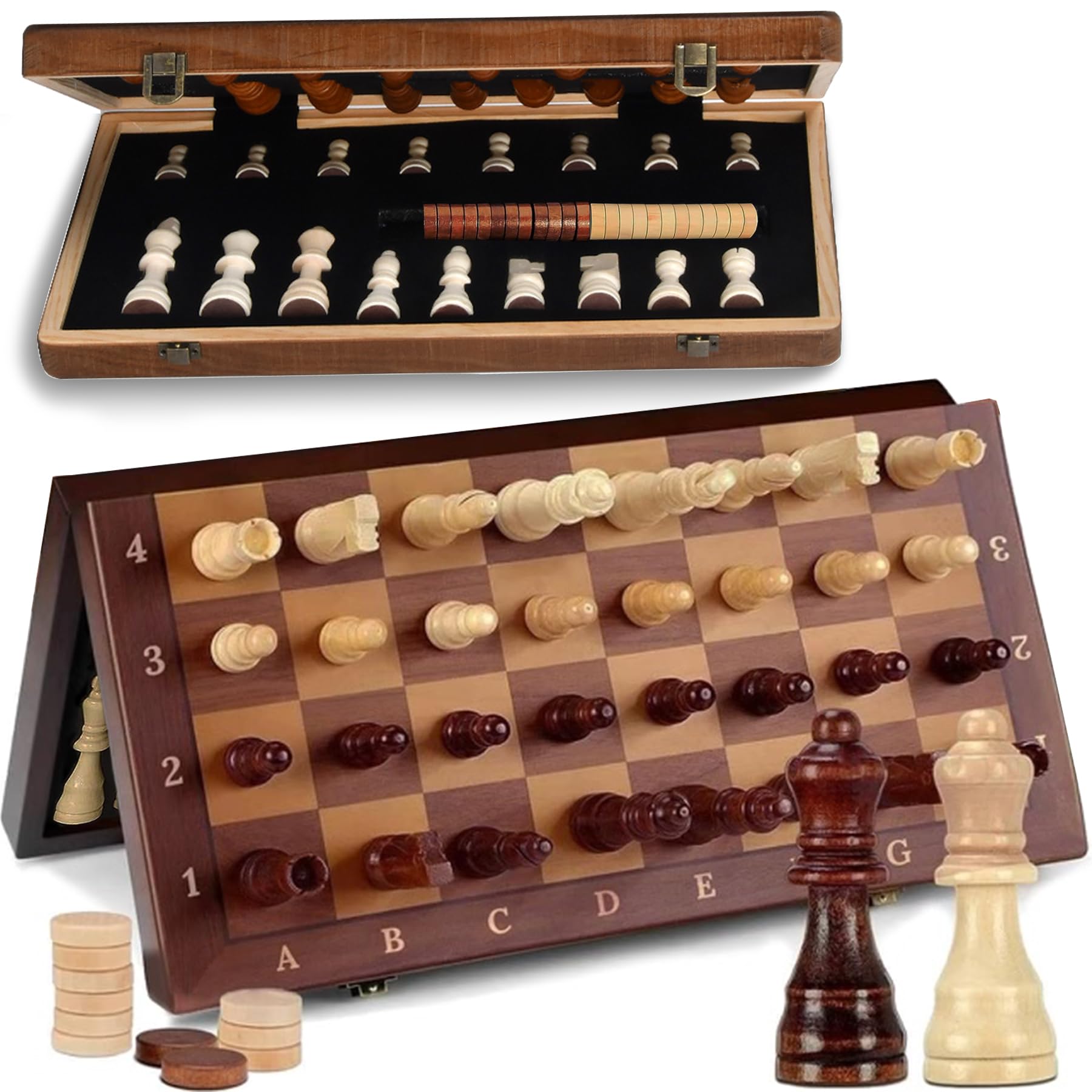 Amazon.com: Magnetic Chess Game Board Set: Chess Sets for Adults Kids ...