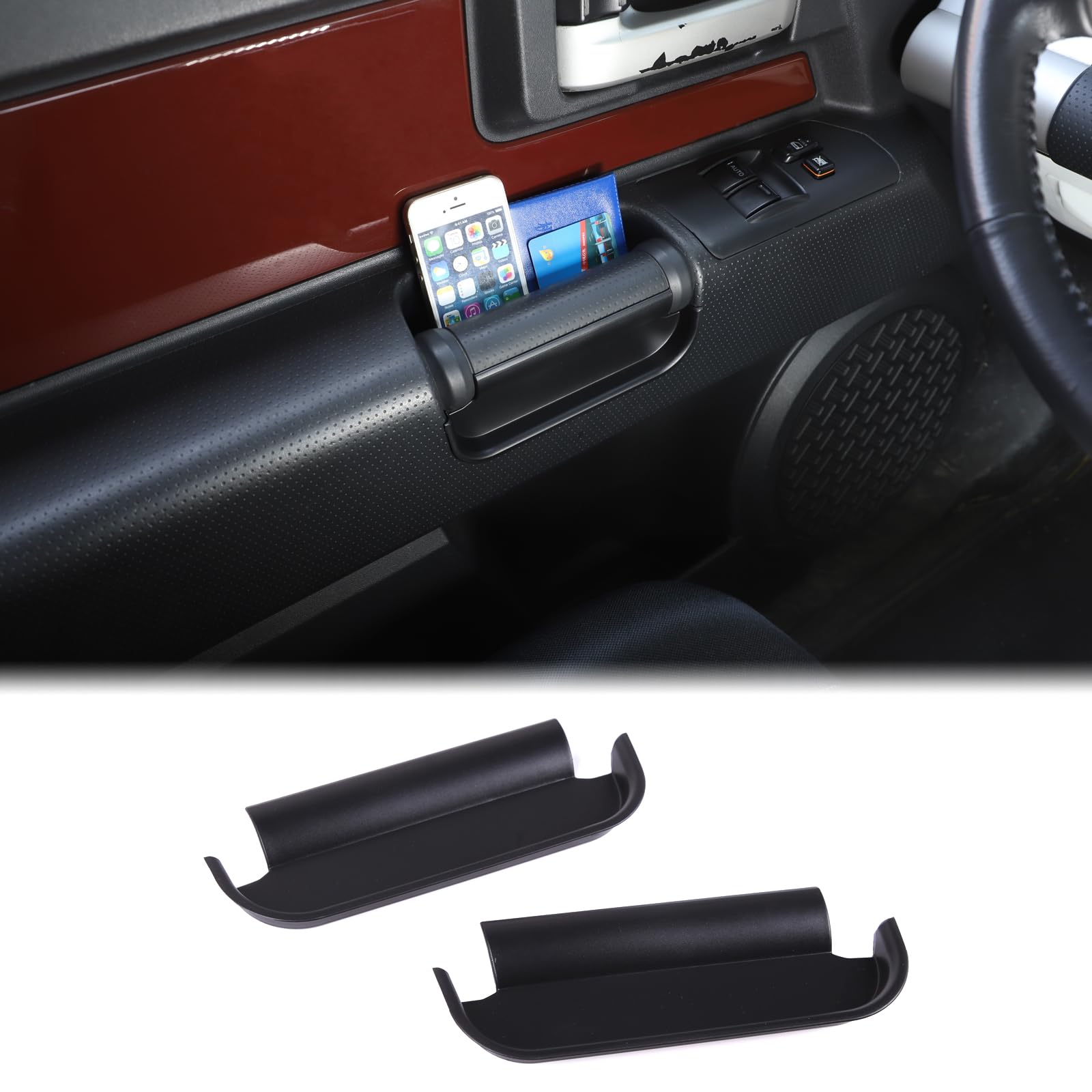 Amazon.com: Car Door Handle Storage Box Compatible with Toyot@ FJ ...