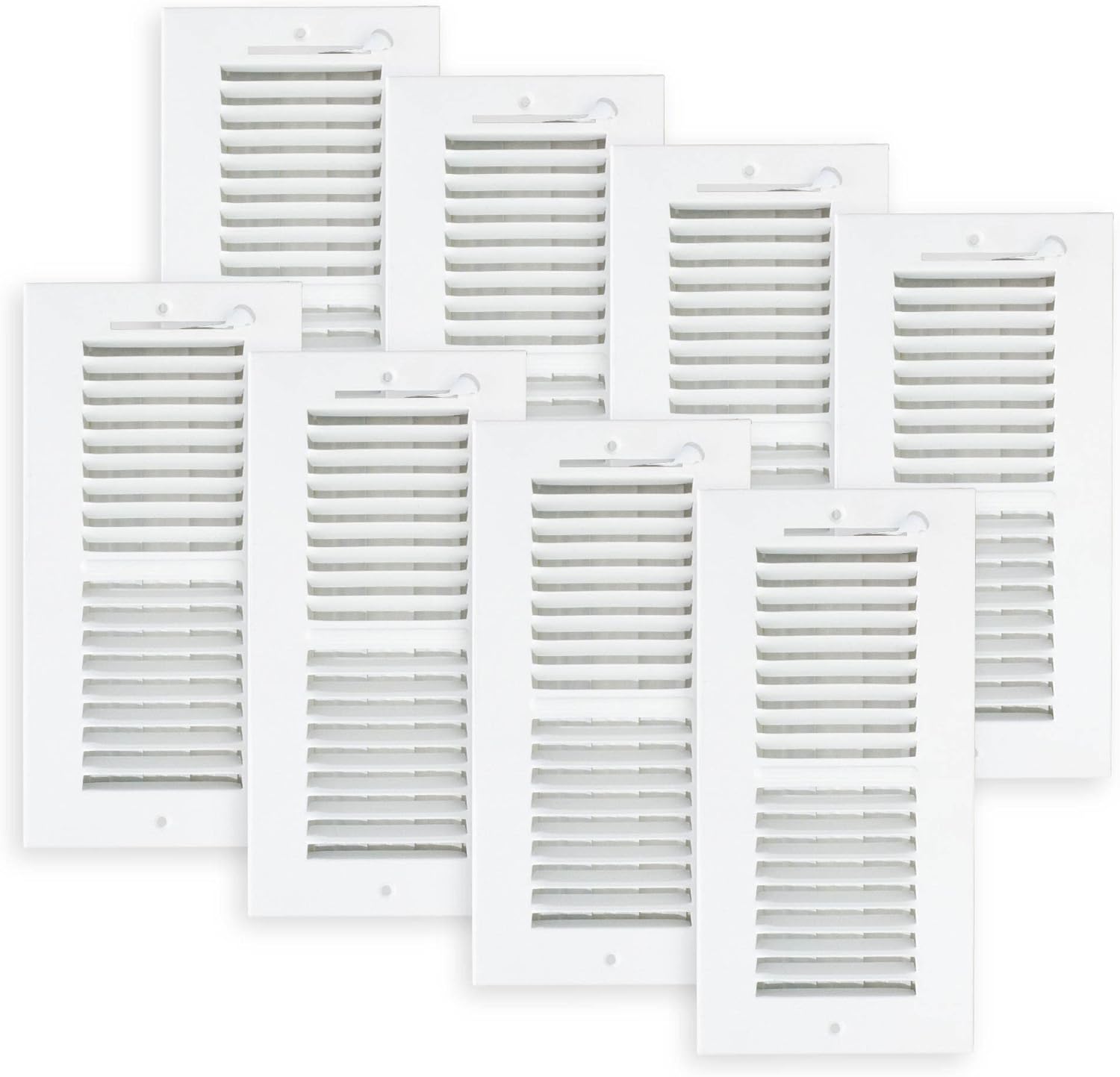 Decor Grates PG2W410W-WH-8 Pro Grates 2-Way Wall/Ceiling Steel Floor ...