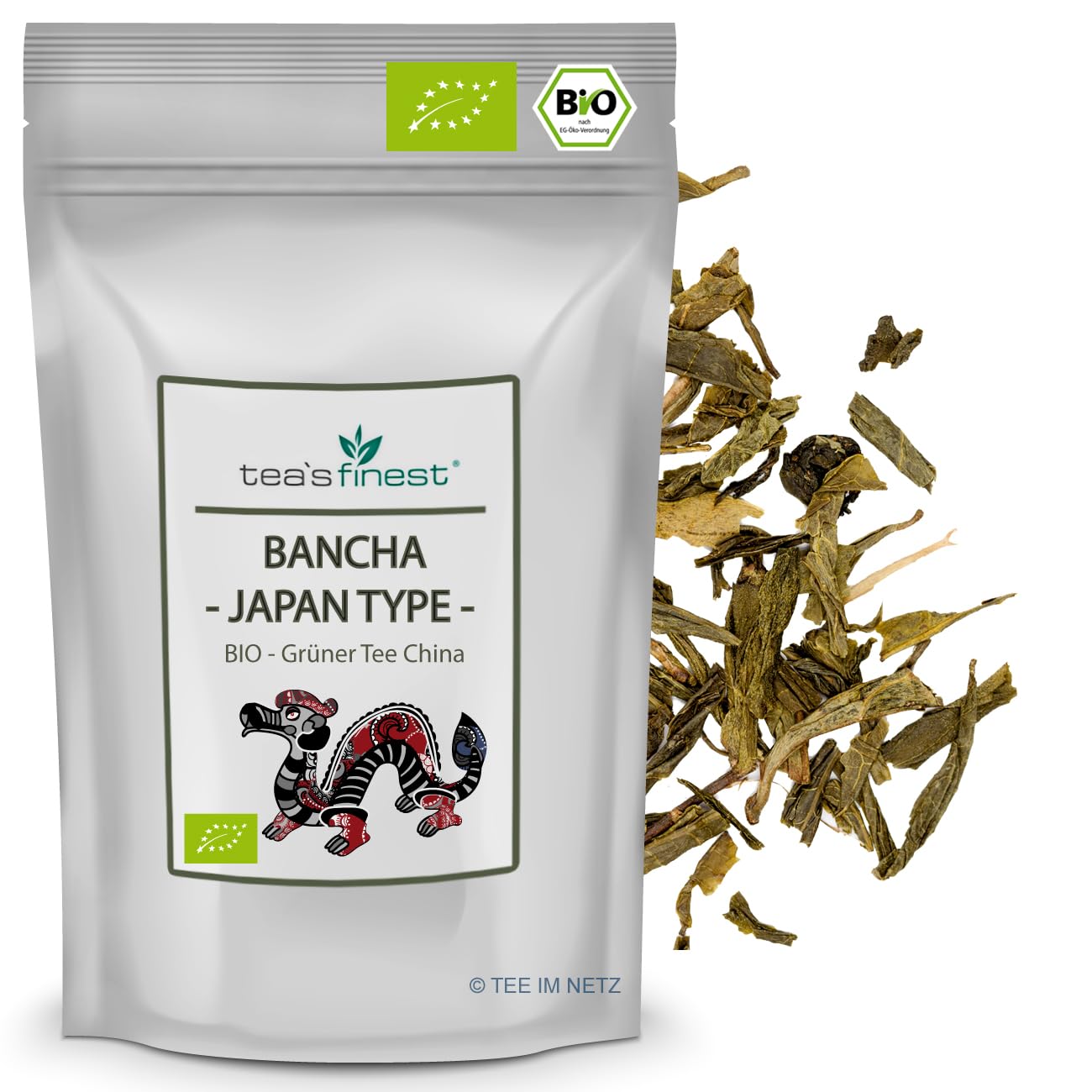 tea`s finest® Grüner Tee Bancha - Japan Type - BIO (250 Gramm) : Amazon.de: Lebensmittel & Getränke