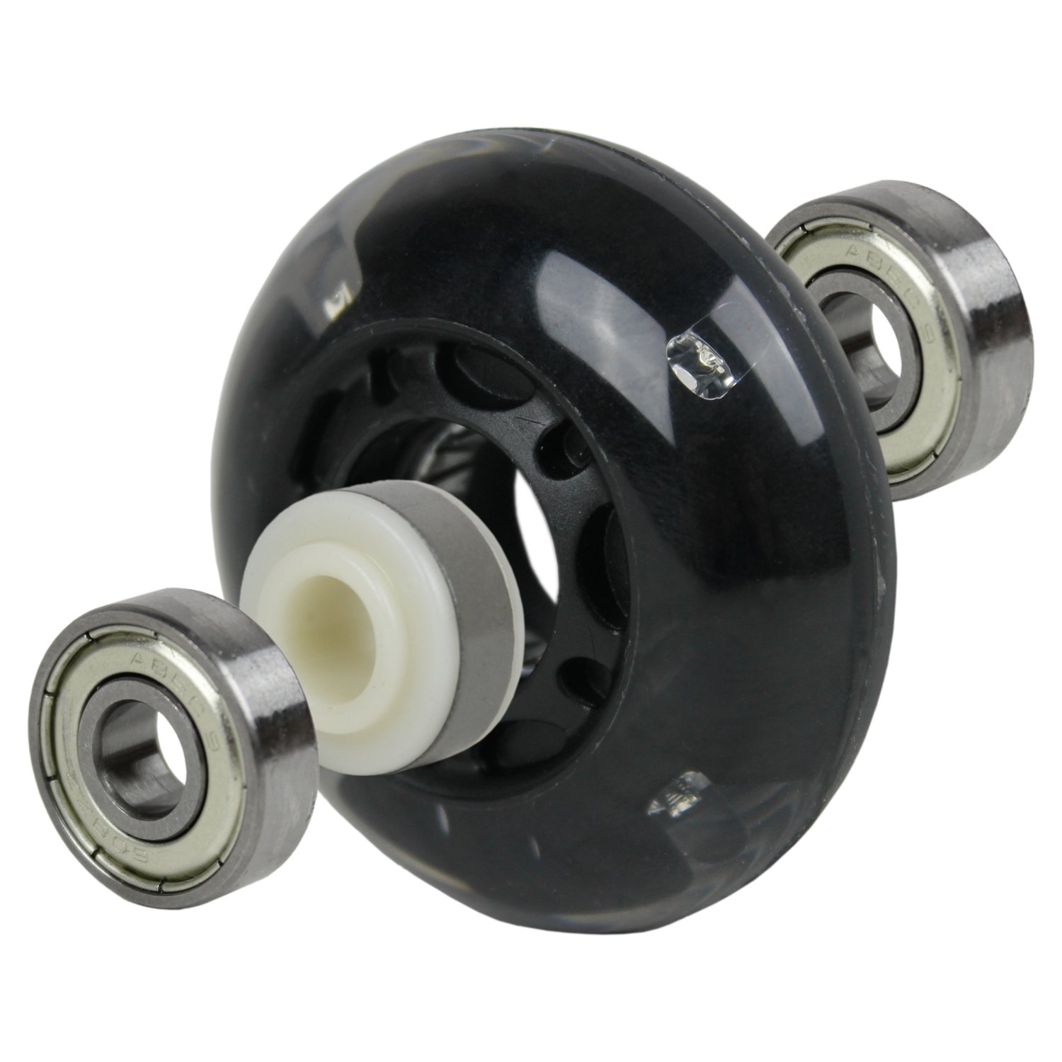 Snapklik.com : LED Inline Wheels 64mm 82a Skate Roller Blade Ripstik ...
