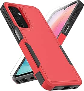 Amazon.com: MDCN Compatible with Galaxy A25 5G Case: Dual Layer Protective Heavy Duty Cell Phone ...