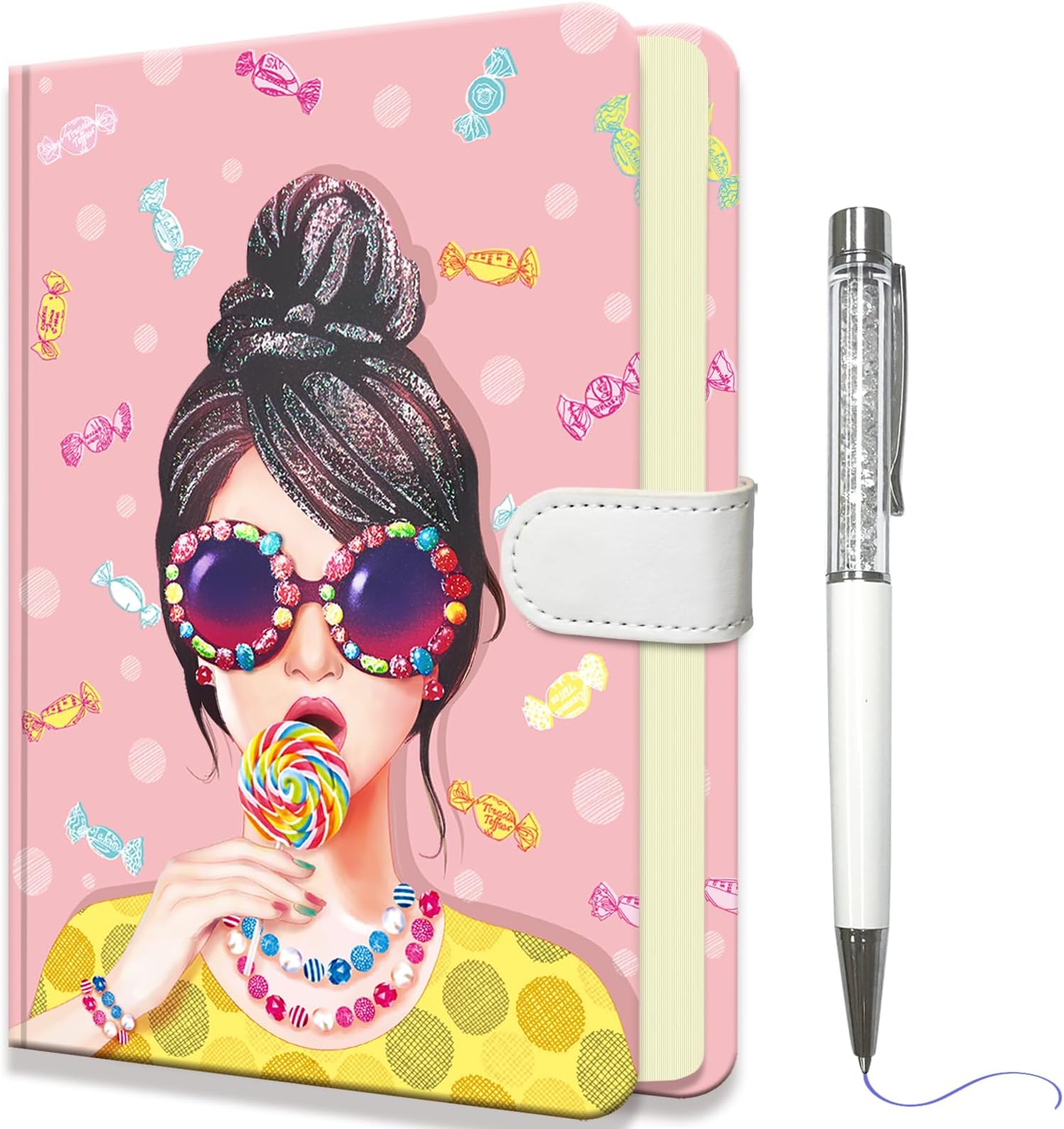 Girls Diary with Lock, 7x5.3 Inches 160 Lined Pages Princess Secret ...